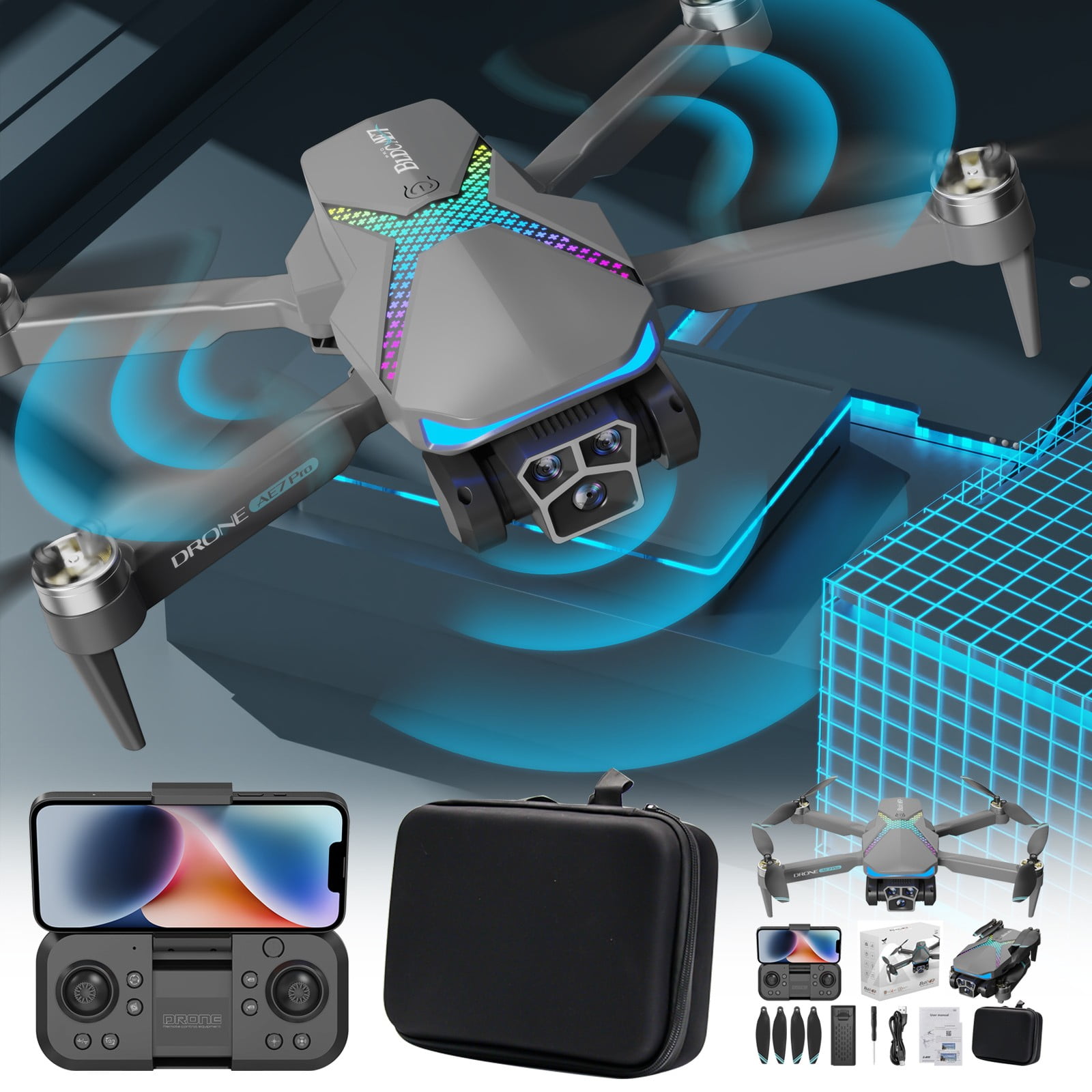 Kezqiaxn Drone with Camera Clearance, Small FPV Drone with HD Camera ...