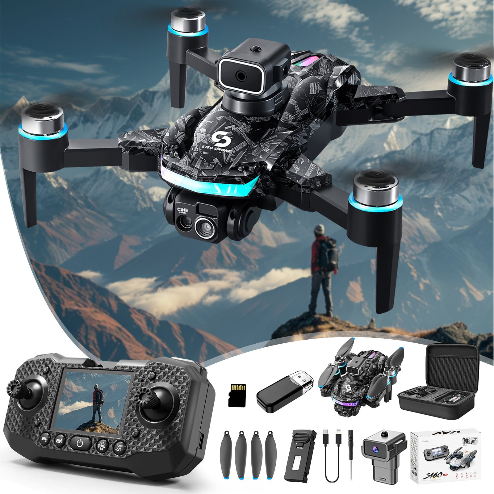 Kezqiaxn Drones for Kids 8-12 Clearance, Mini Drone with 1080P Screen ...