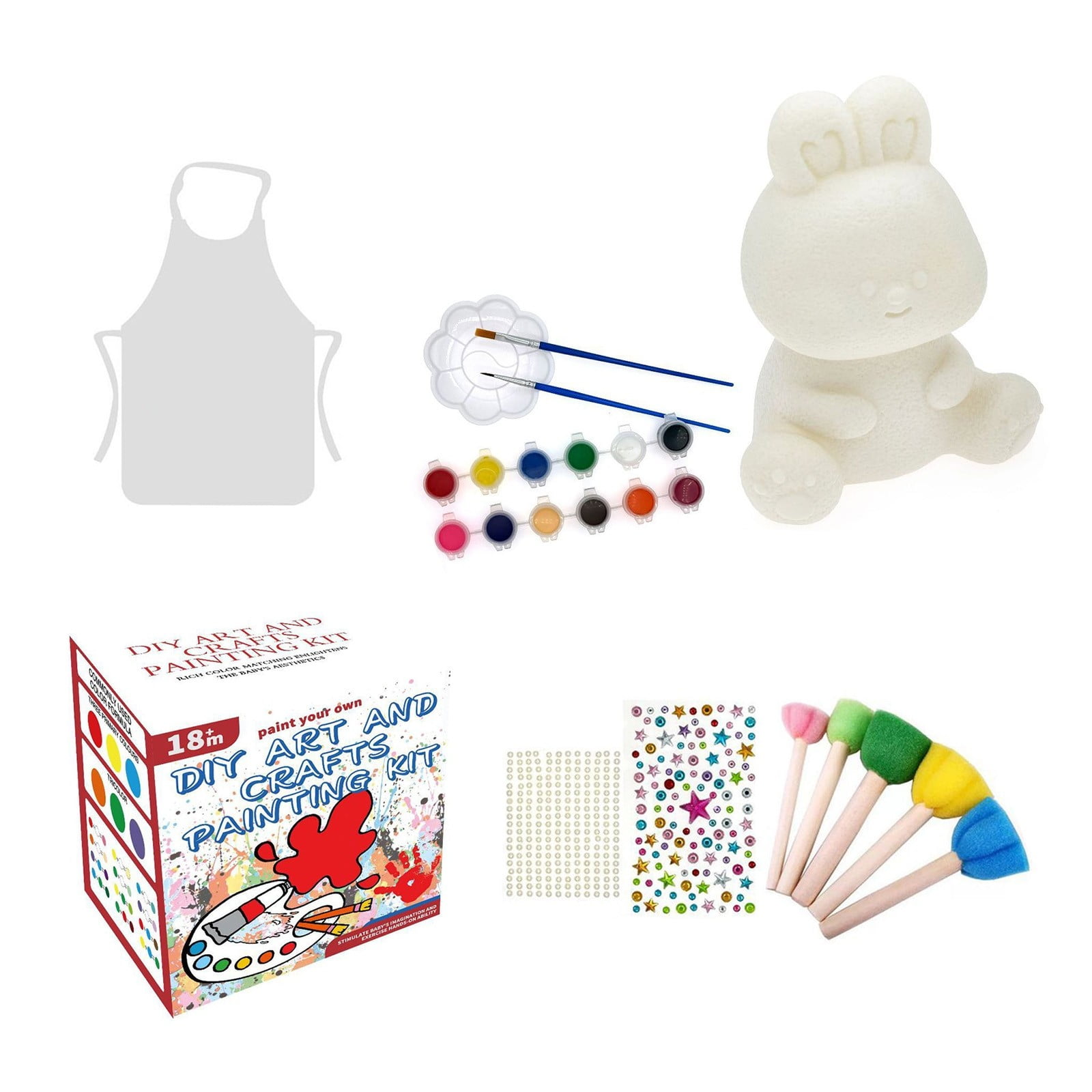 Kezqiaxn Easter Bunny Decorations Clearance, Diy Painted Graffiti ...