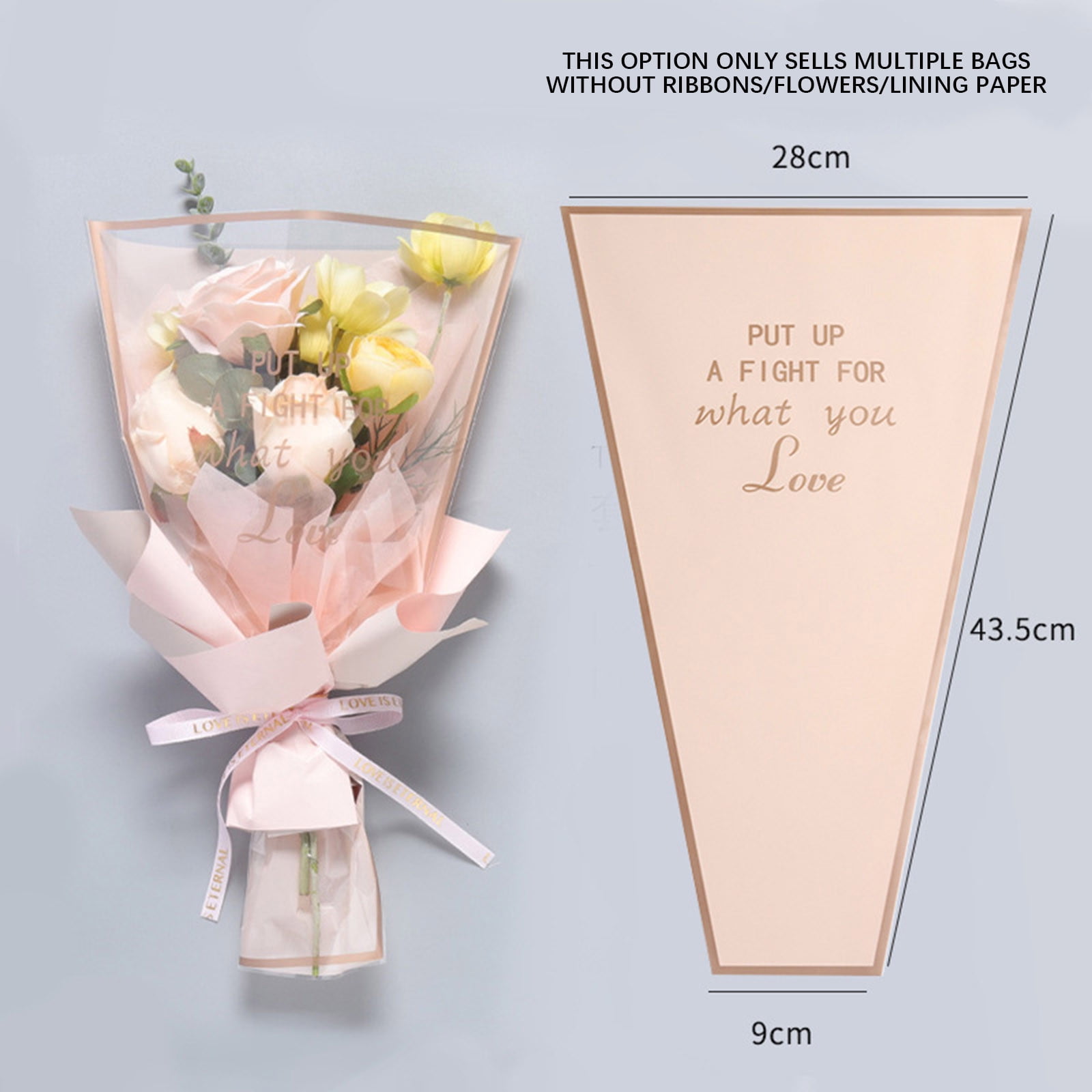 Kezqiaxn Flower Packaging Bag Clearance, Waterproofs Flower Bags for ...