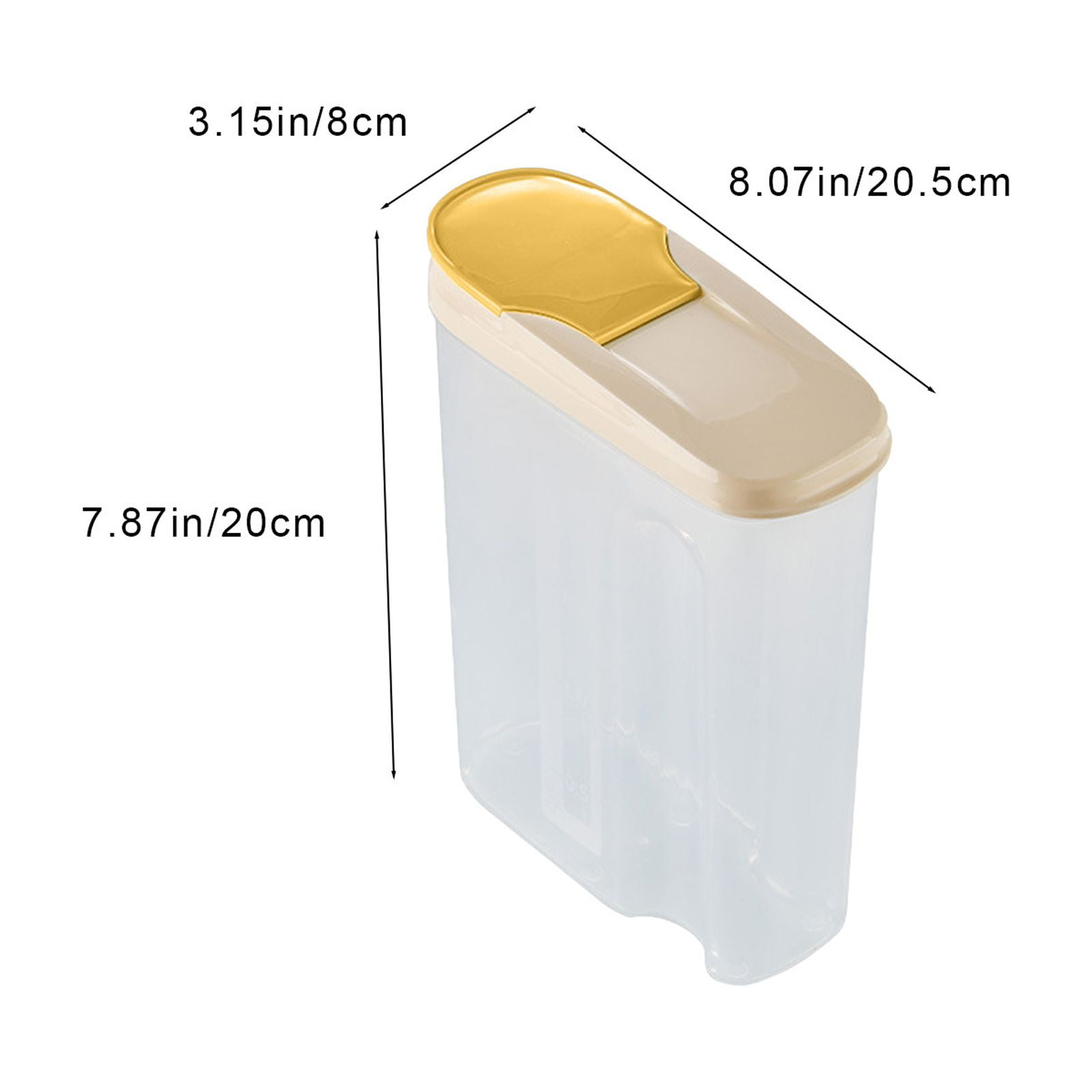 Kezqiaxn Food Storage Containers With Lids Airtight Cereal Storage ...