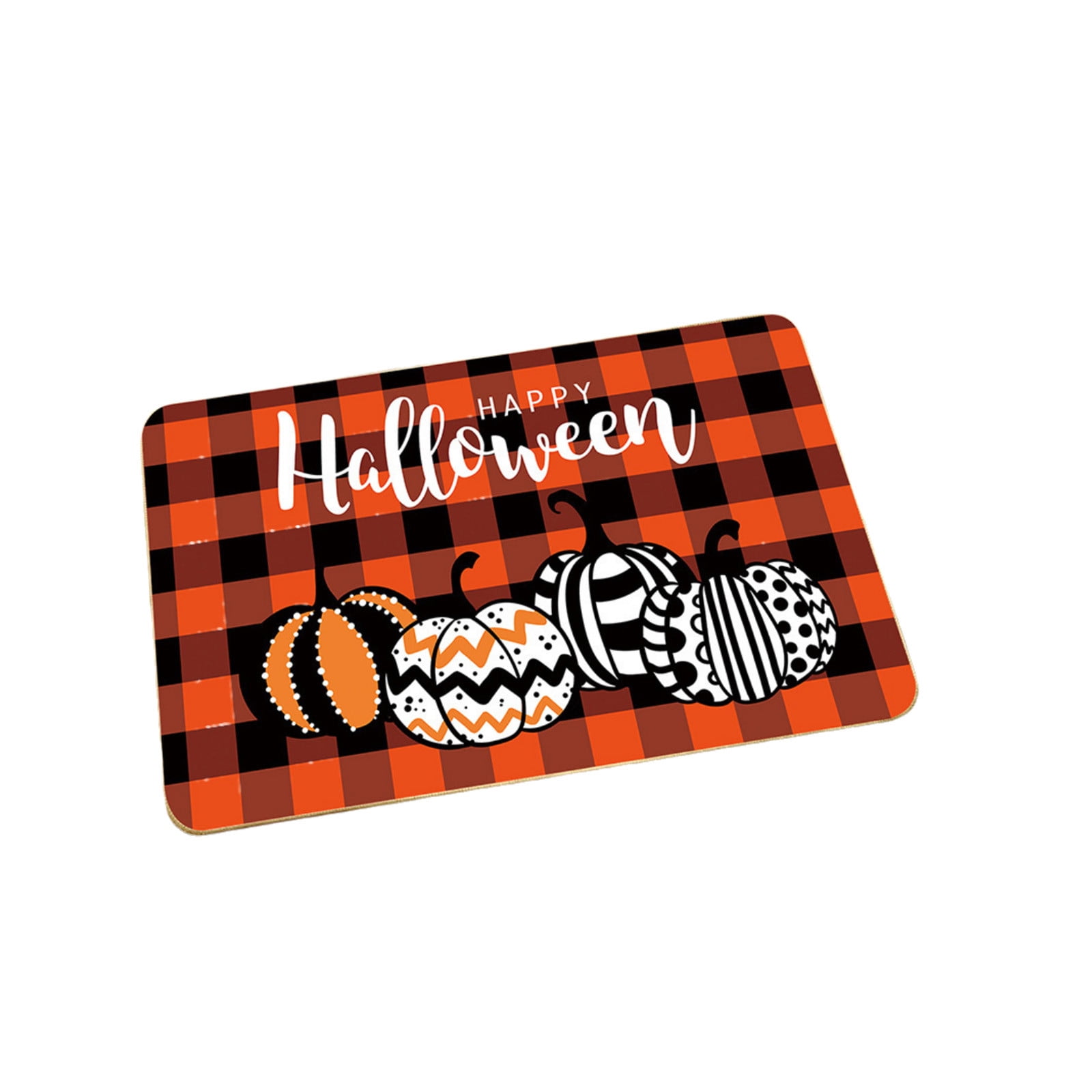 Kezqiaxn Front Door Mat Outside Entrance 24x16In Cute Pumpkin Doormats ...