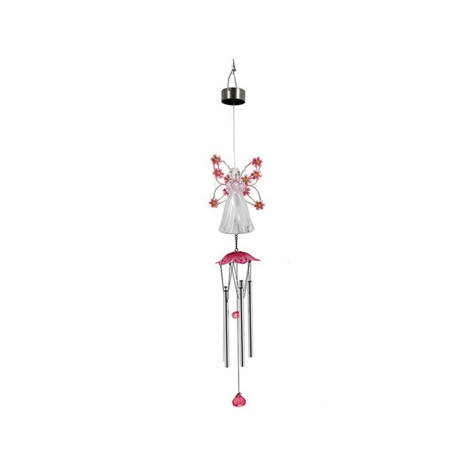 Kezqiaxn Garden Supplies Solar Angel Wind Chime Light Outdoor Garden ...
