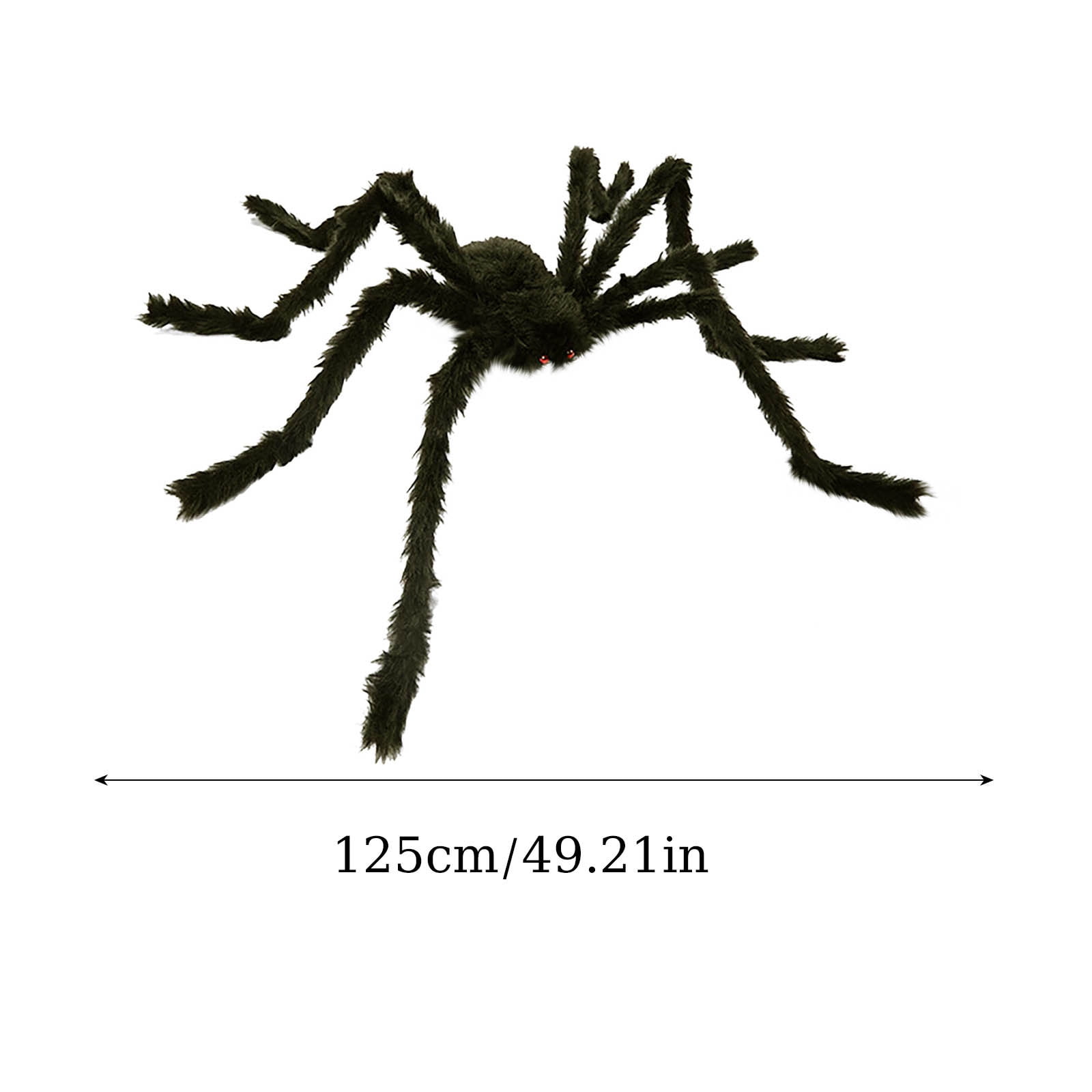 Kezqiaxn Halloween Giant Spider, 4.1Ft Large Foldable Spider Fake Hairy ...