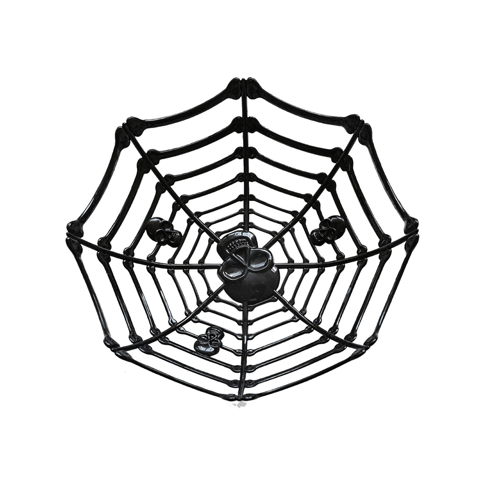 Kezqiaxn Halloween Spider Web Plastic Basket Bowls Trick Or Treat Candy ...