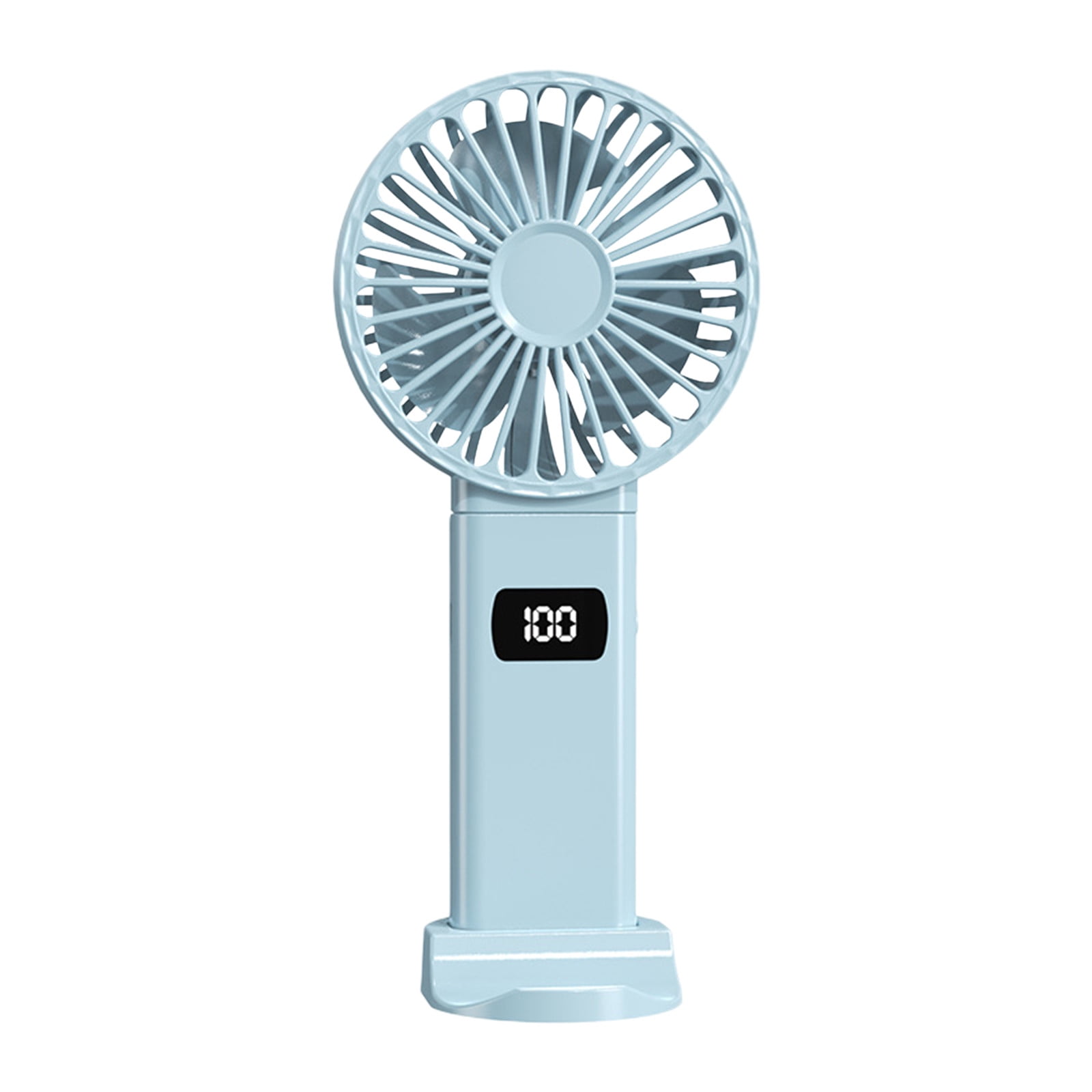 Kezqiaxn Handheld Fan Clearance Digital Display Folding Fan USB 5-Speed ...