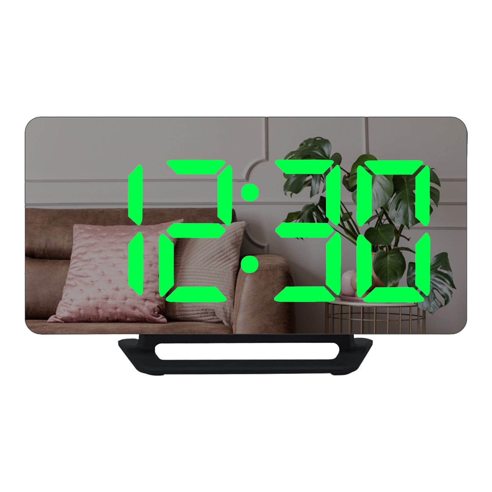 Kezqiaxn Home Gadgets Clearance Digital Alarm Clock Mirror Led ...