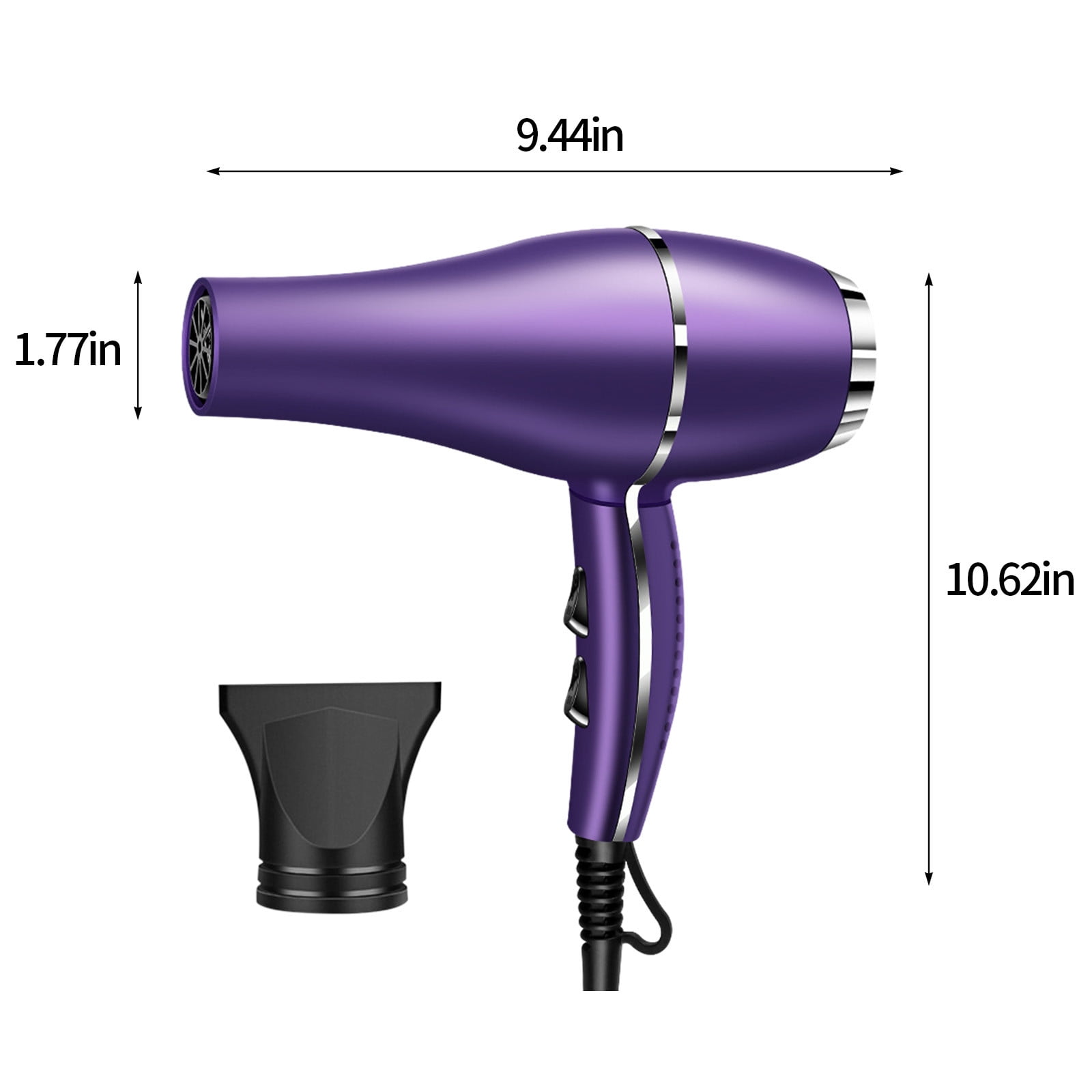 Kezqiaxn Home and Kitchen Gadgets Clearance 2200W Hair Dryer with Diffuser-Lightweight Travel ...