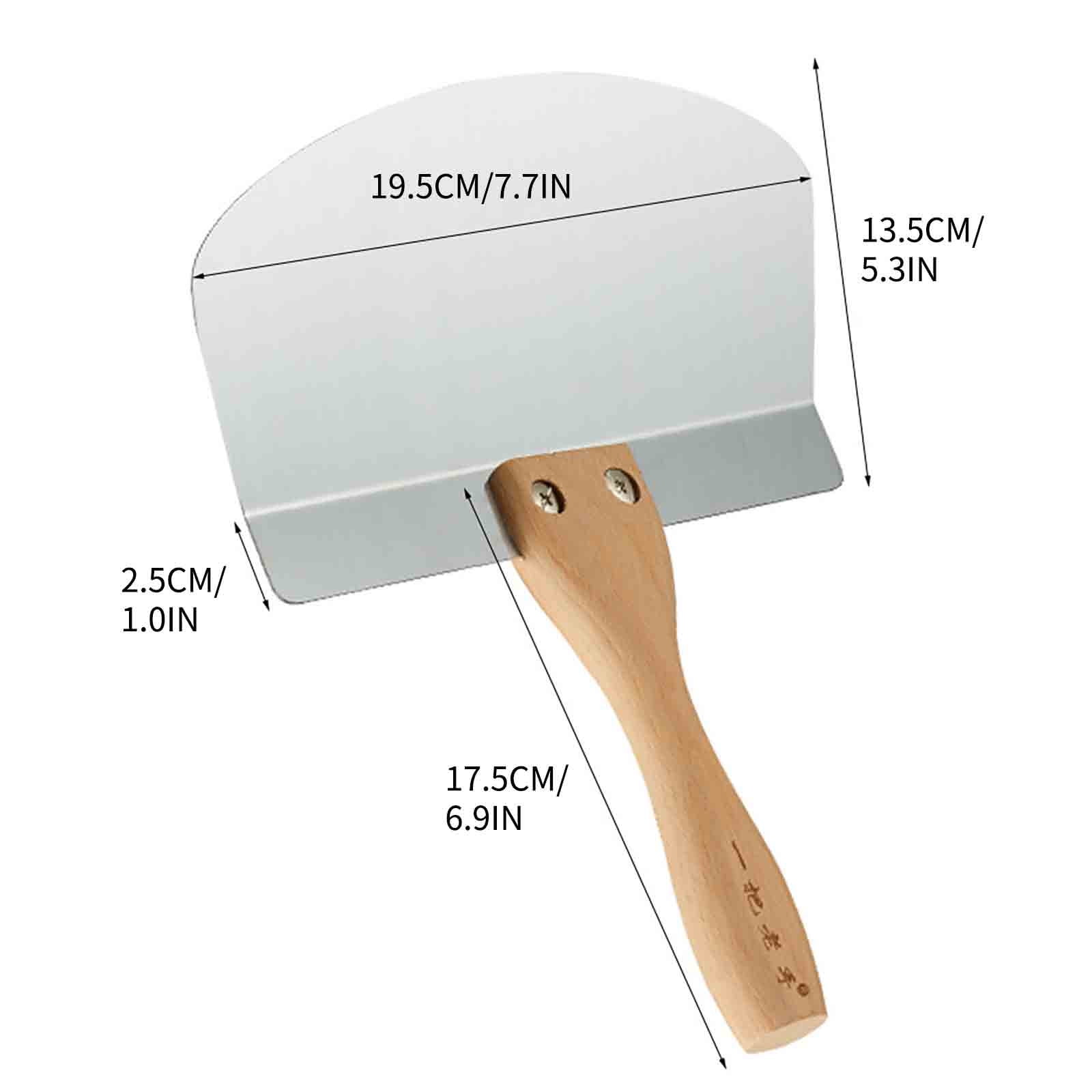 Kezqiaxn Home Supplies Wooden Handle Stainless Steel Curved Blade ...
