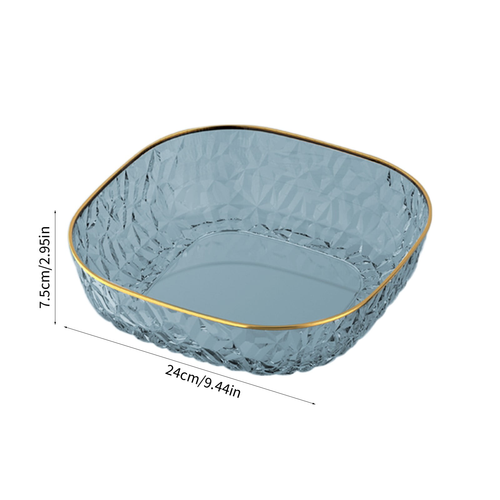 Kezqiaxn Kitchen Organizer and Storage Gold Rim Hammered Fruit Tray Pet ...