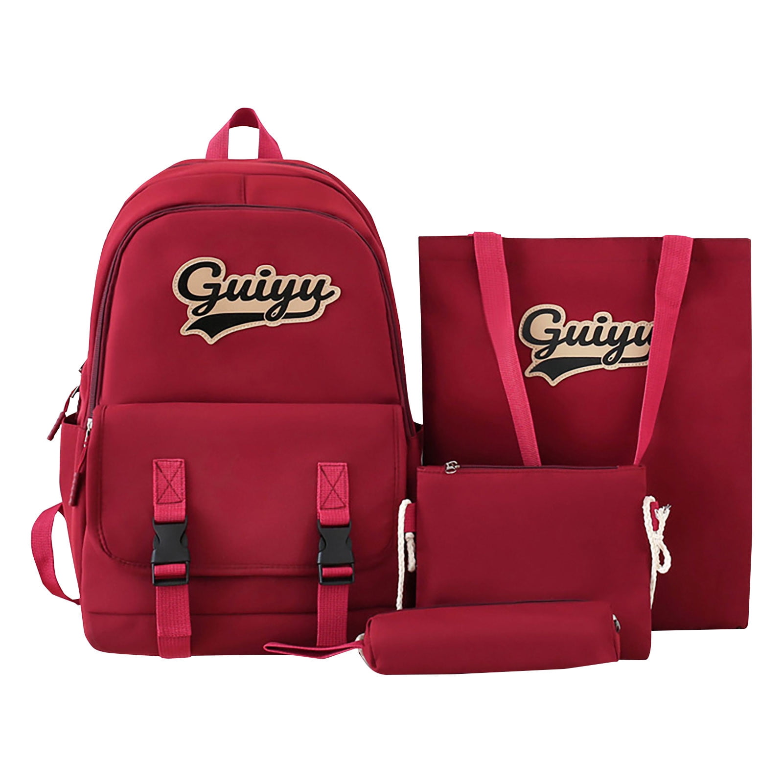 Kezqiaxn Middle School Backpacks for Girls 4Pc Lightweight Backpack Set ...