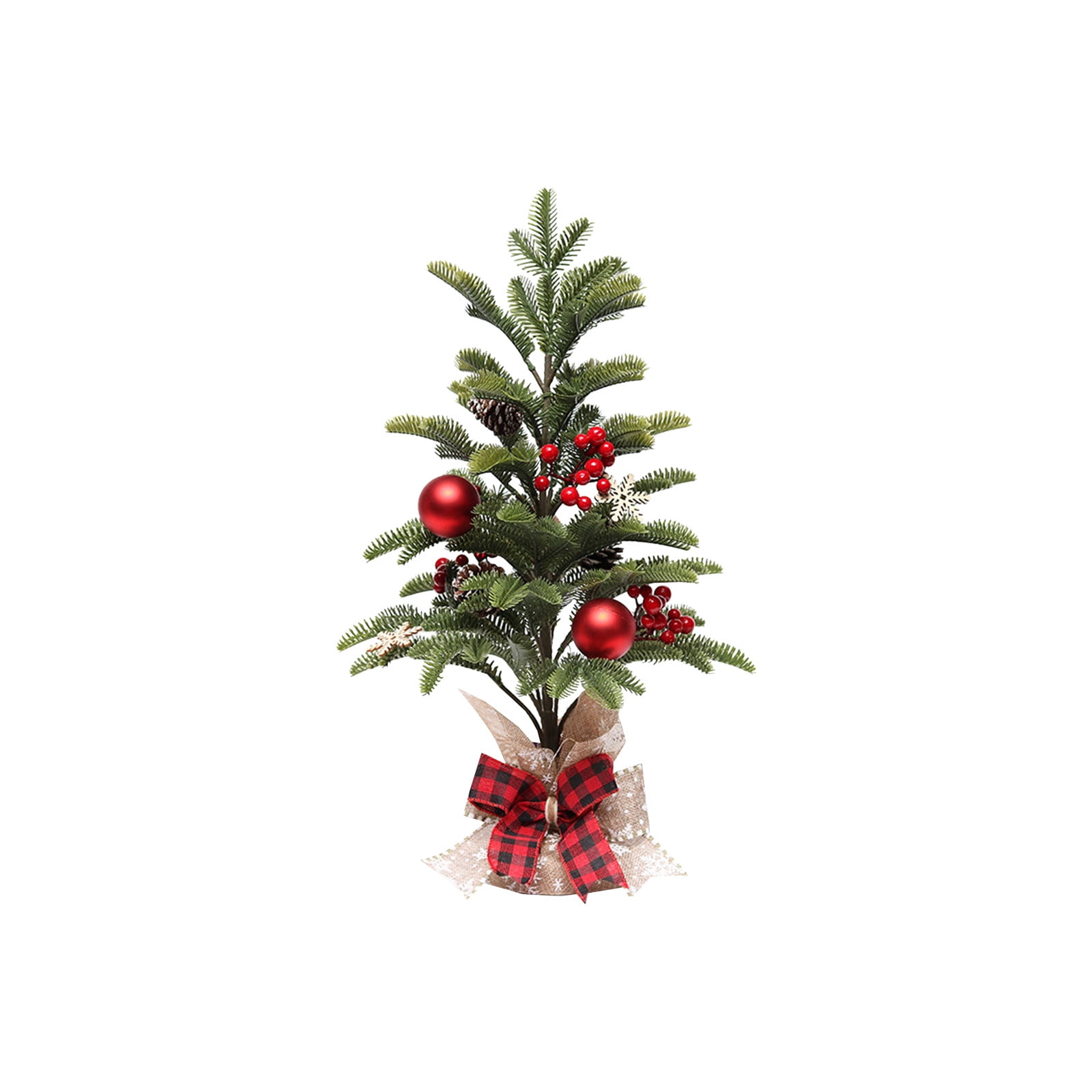 Kezqiaxn Mini Christmas Tree Clearance Small Christmas Tree with Balls ...