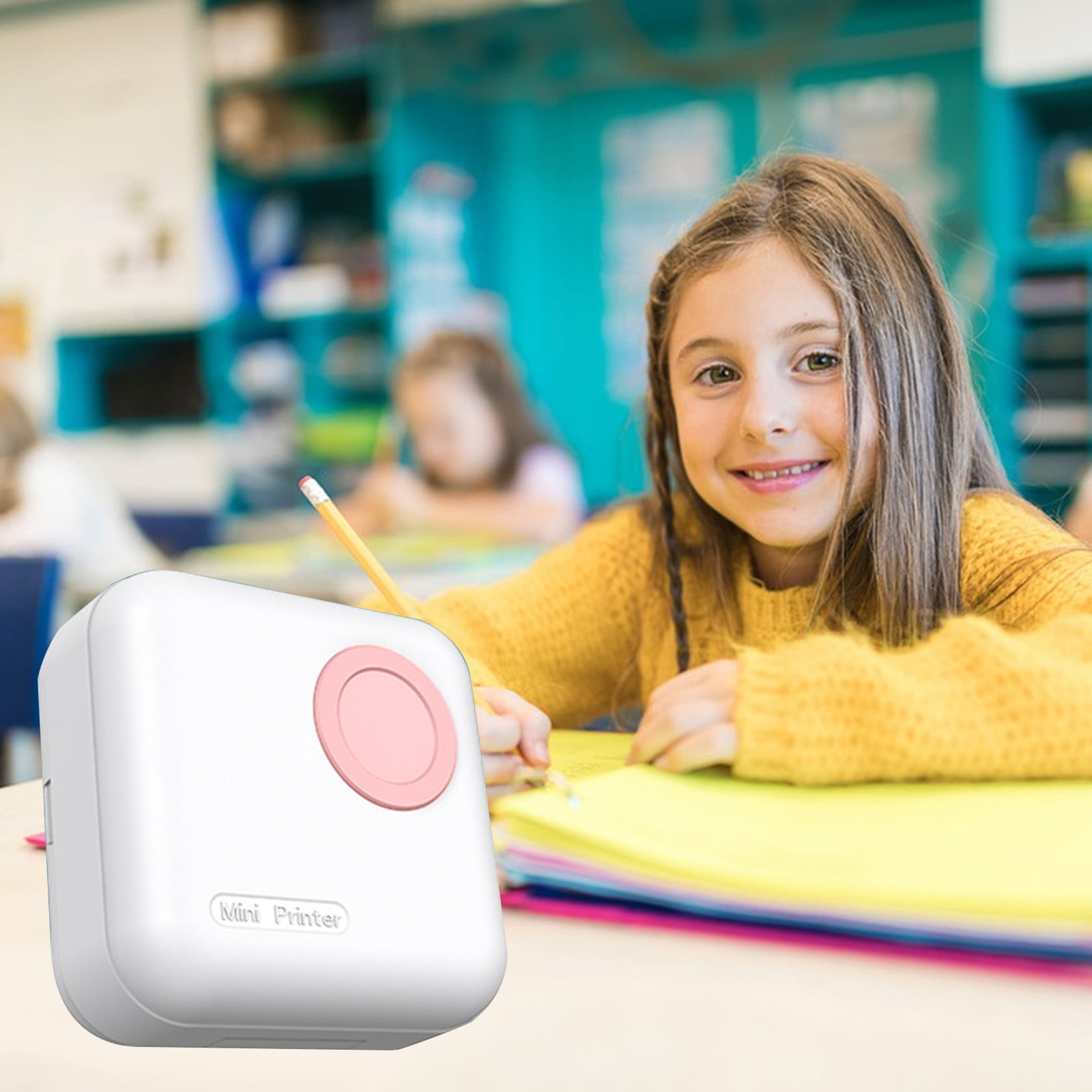 Kezqiaxn Mini Printers Clearance, Portable Sticker Printers Efficiently and Quickly, Thermal ...