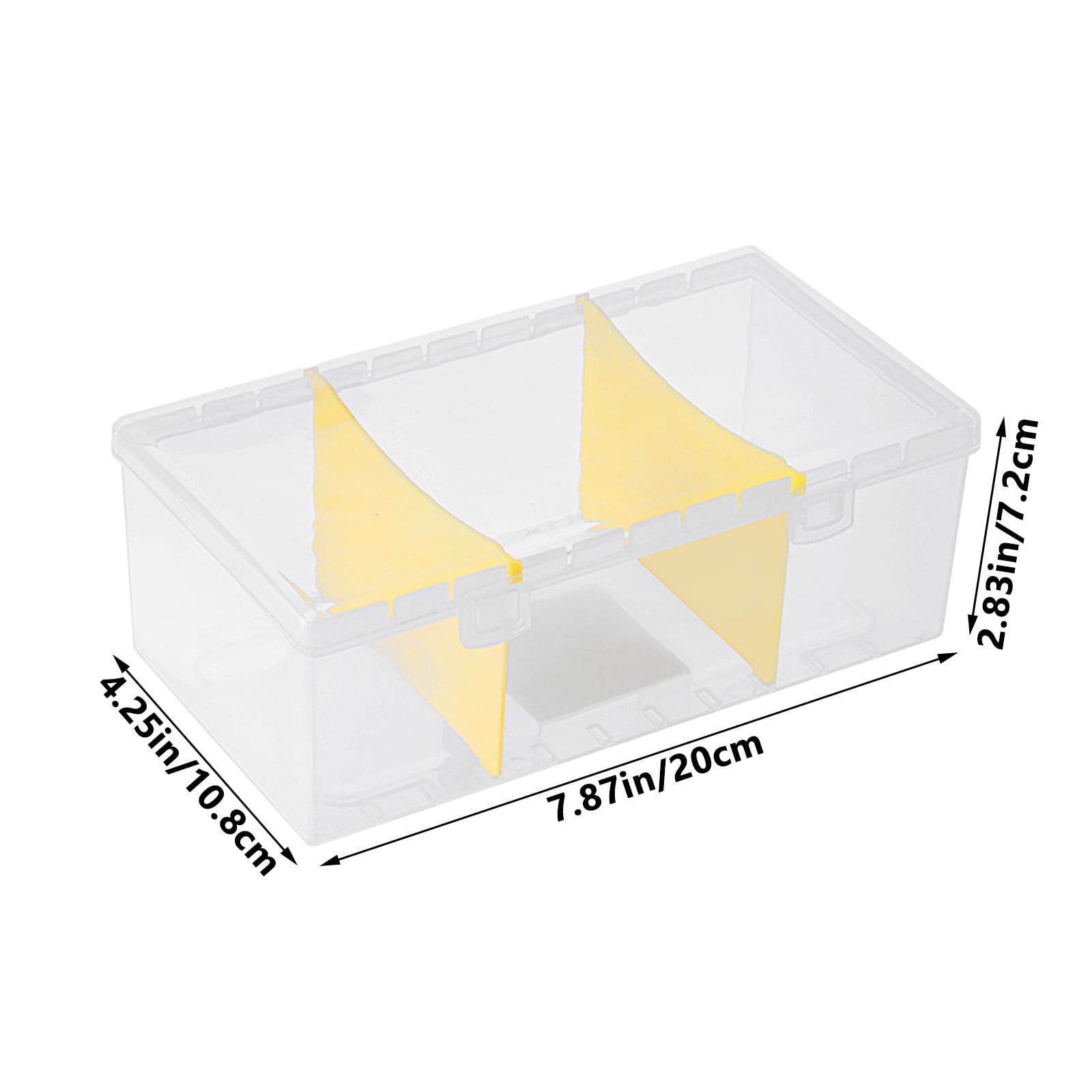 Kezqiaxn Organization and Storage Kitchen Spice Storage Box Three-Cell ...