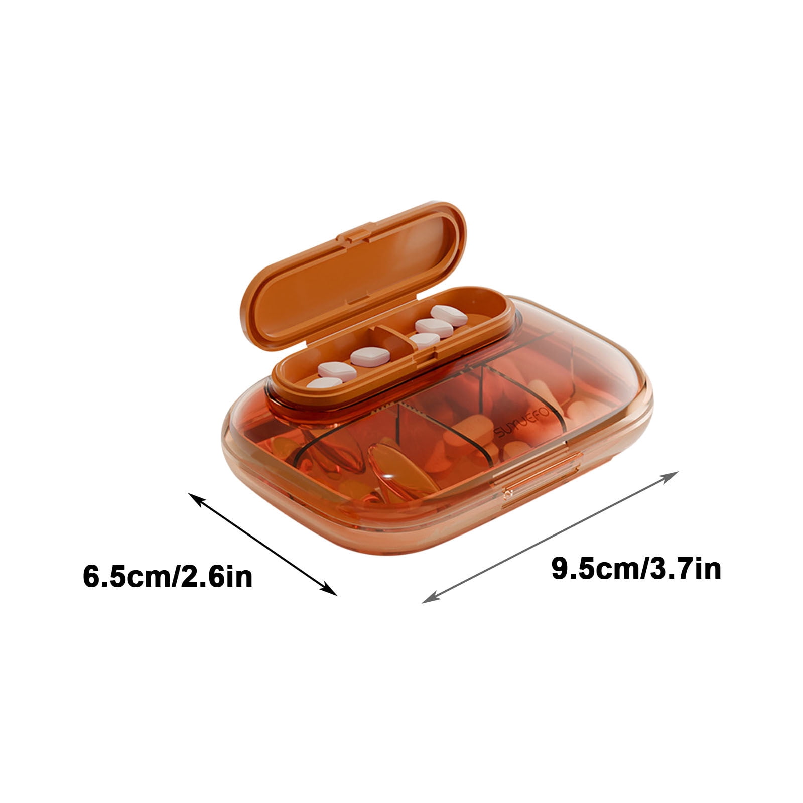 Kezqiaxn Organizer and Storage , Small Box Portable Package Three Meals ...