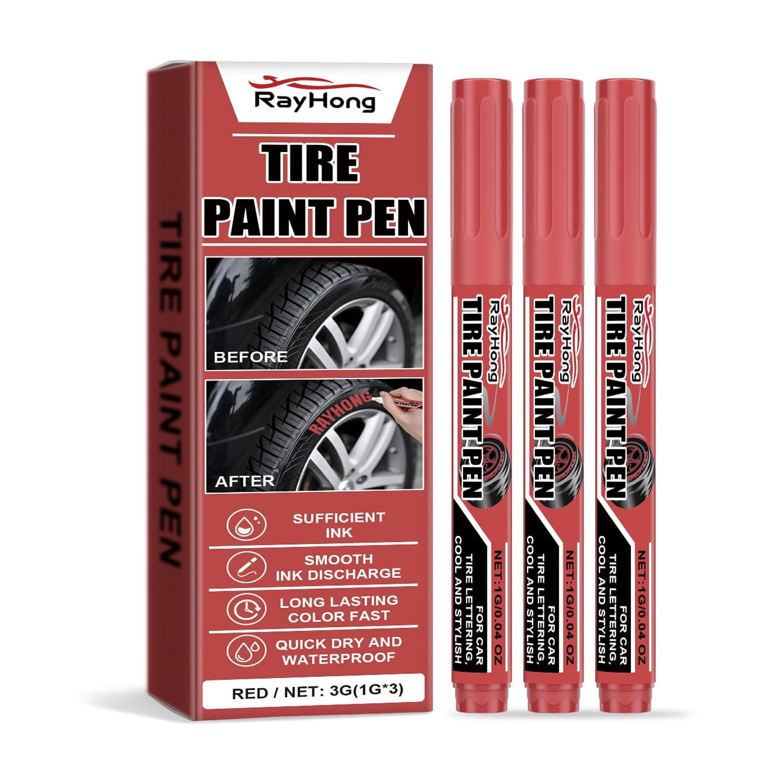 Kezqiaxn Paint Markers Oil Based, Writer Paint Pen for Car Tires, Oil ...