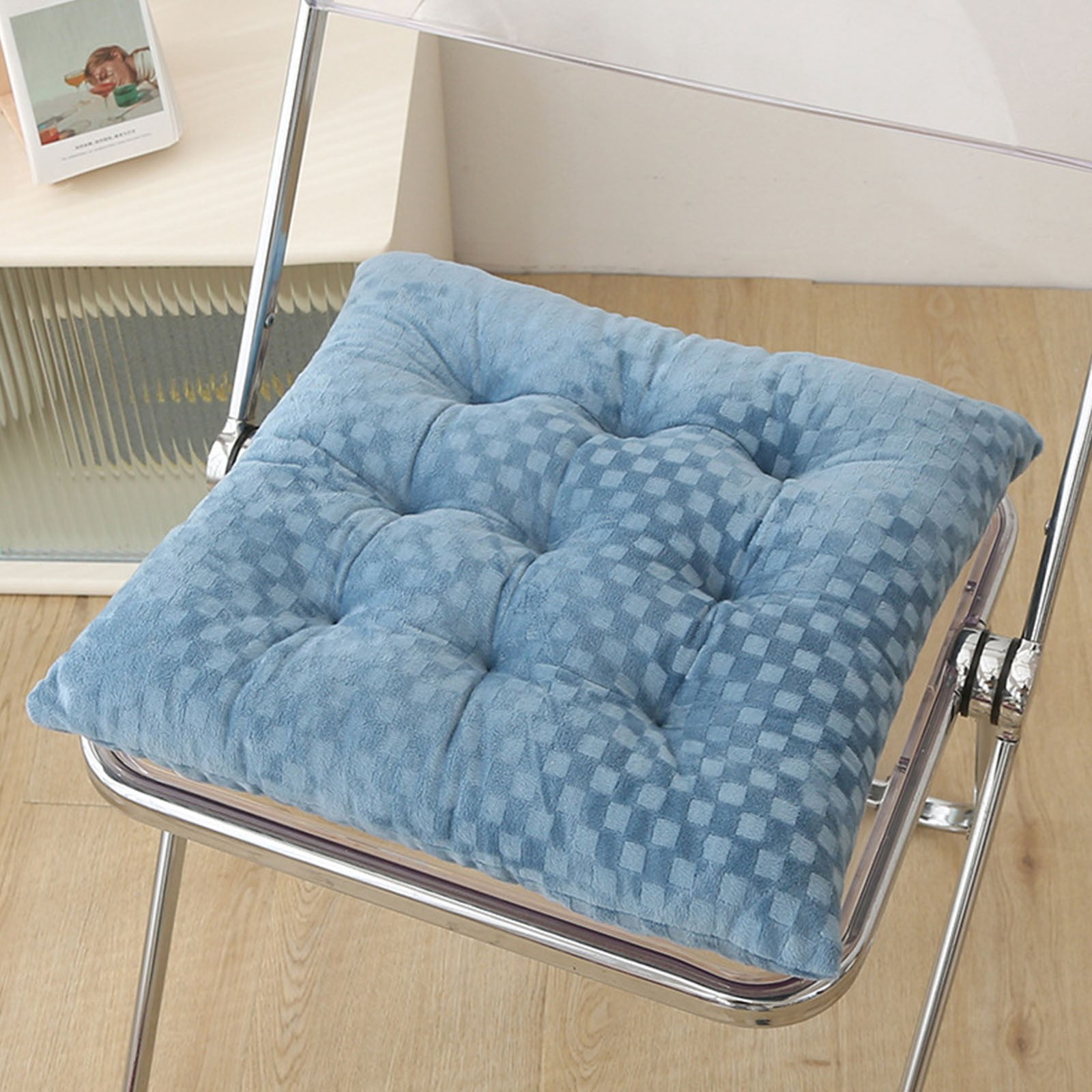 Kezqiaxn Patio Chair Cushions Crystal Velvet Small Lattice Chair ...