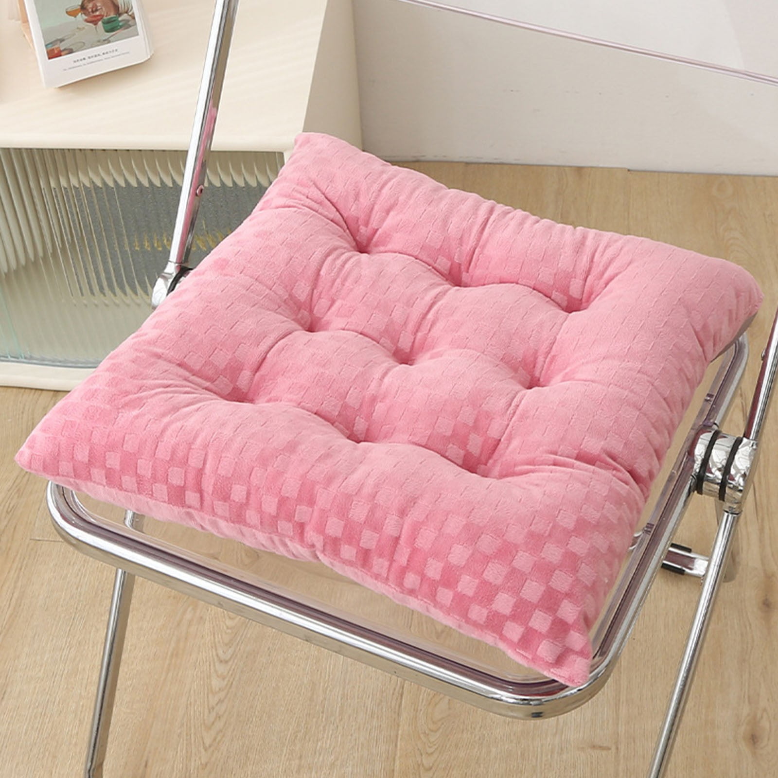 Kezqiaxn Patio Chair Cushions Crystal Velvet Small Lattice Chair ...