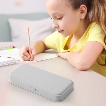 Binmer Stationery Organizer Frosted Stationery Box Student Storage ...