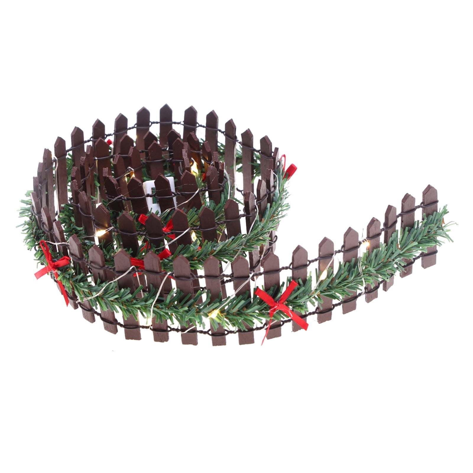 Kezqiaxn Picket Fence Panels, Farm Fence Plastic Garden Edging Border ...