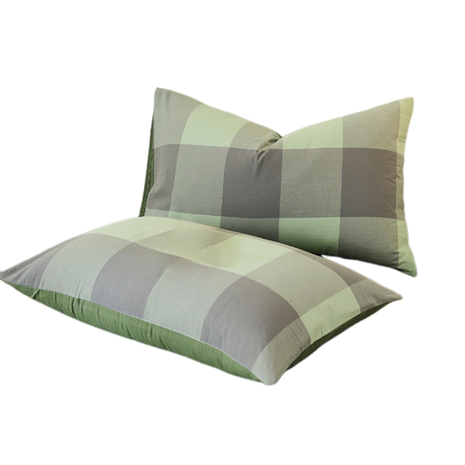 Kezqiaxn Pillow Cases Set of 2, Standard Size 23.6x15.7In Plaid Pillow ...