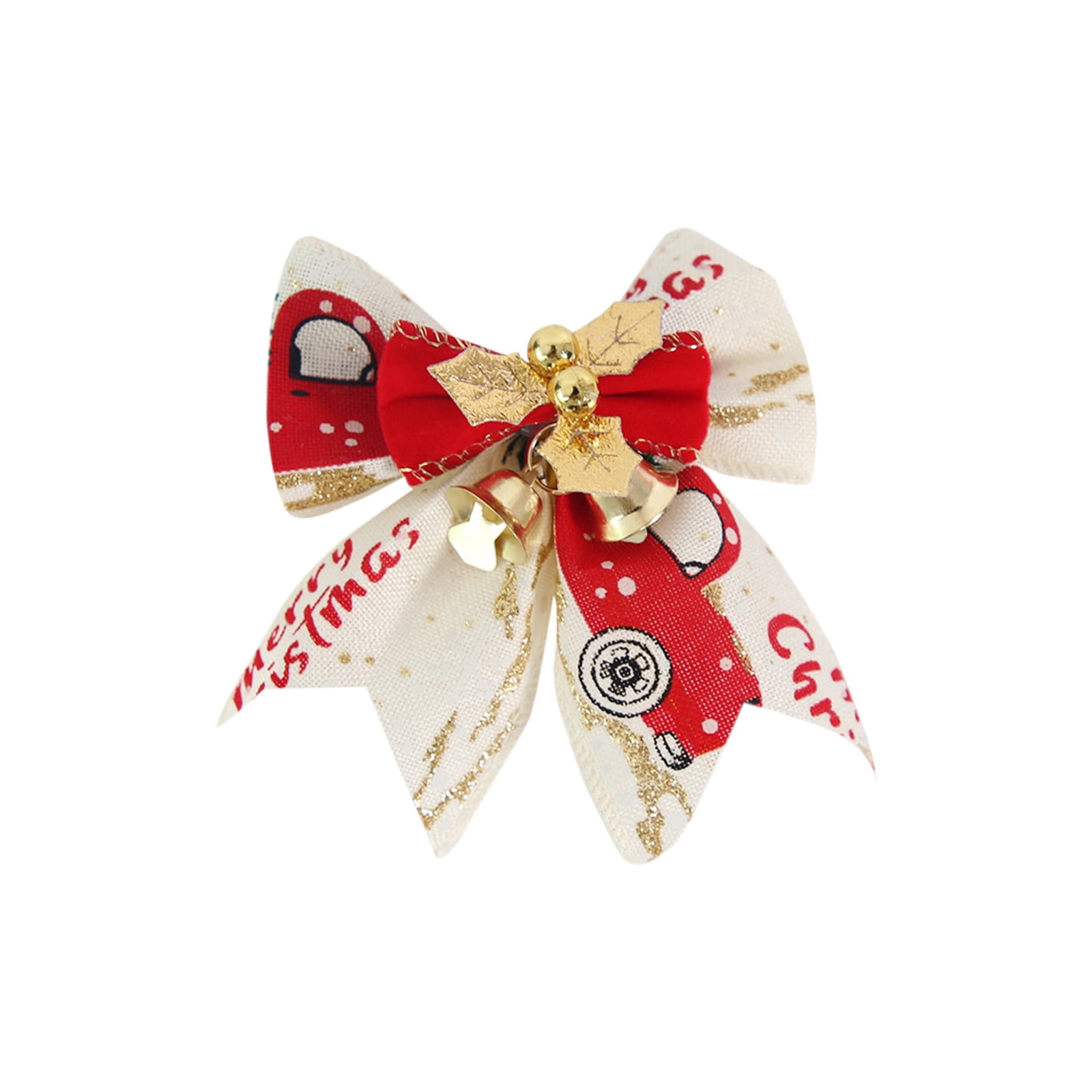 Kezqiaxn Small Christmas Bows for Wreath, Merry Christmas Wreath Bows ...