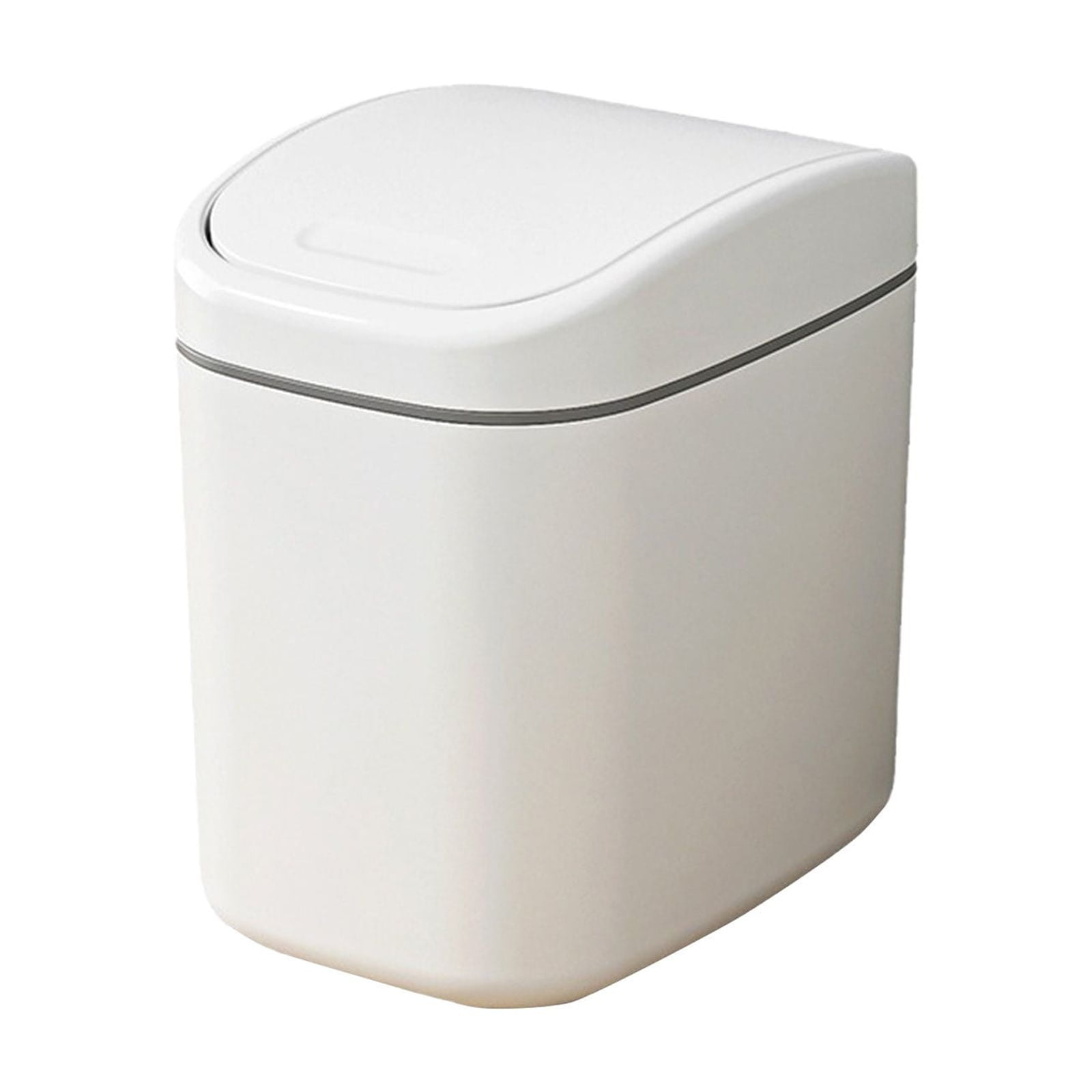 Kezqiaxn Small Trash Can with Lid, 6.5x6.3In Desktop Trash Can Living ...