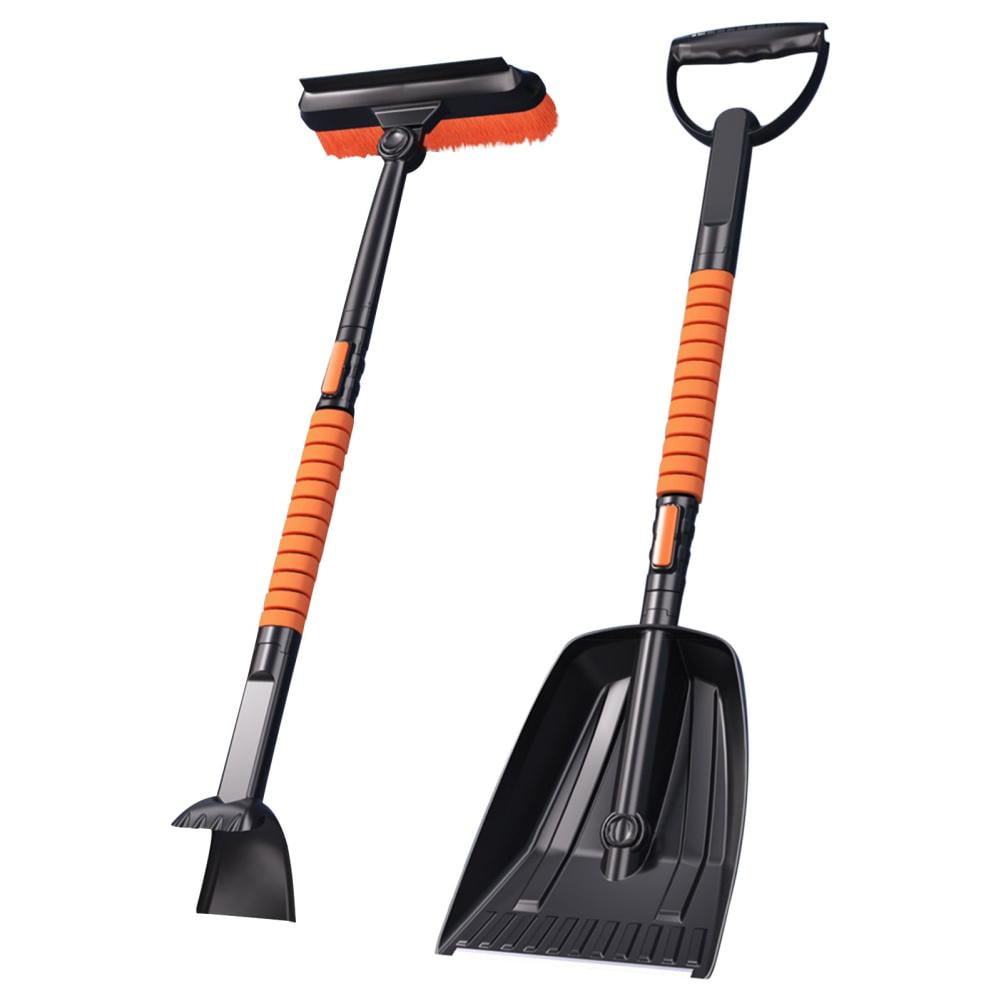 Kezqiaxn Snow Shovel for Car Route Snow Kit W/Ice Scrapers for Car ...