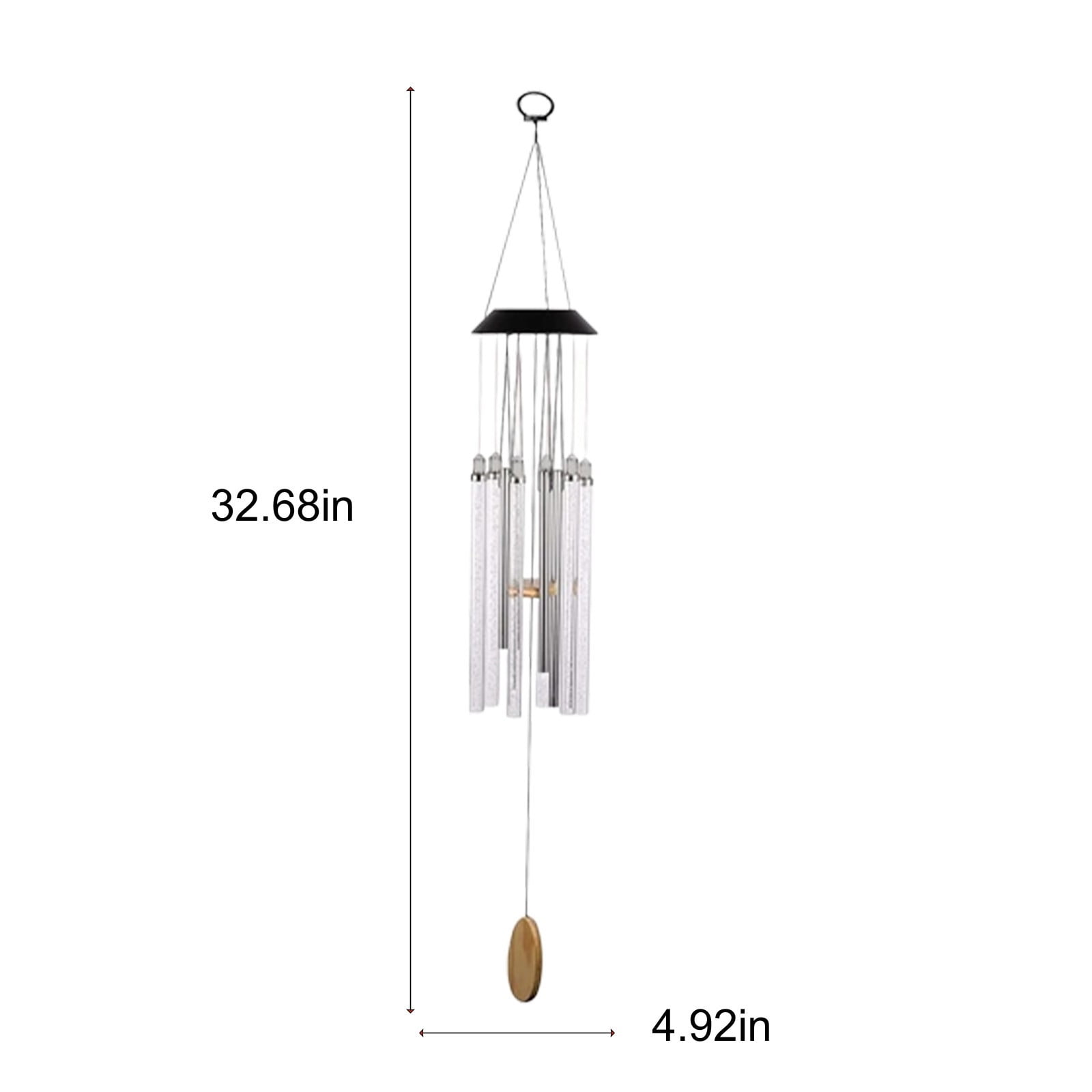 Kezqiaxn Solar Lights Clearance Outdoor Colorful Solar Wind Chime Light ...