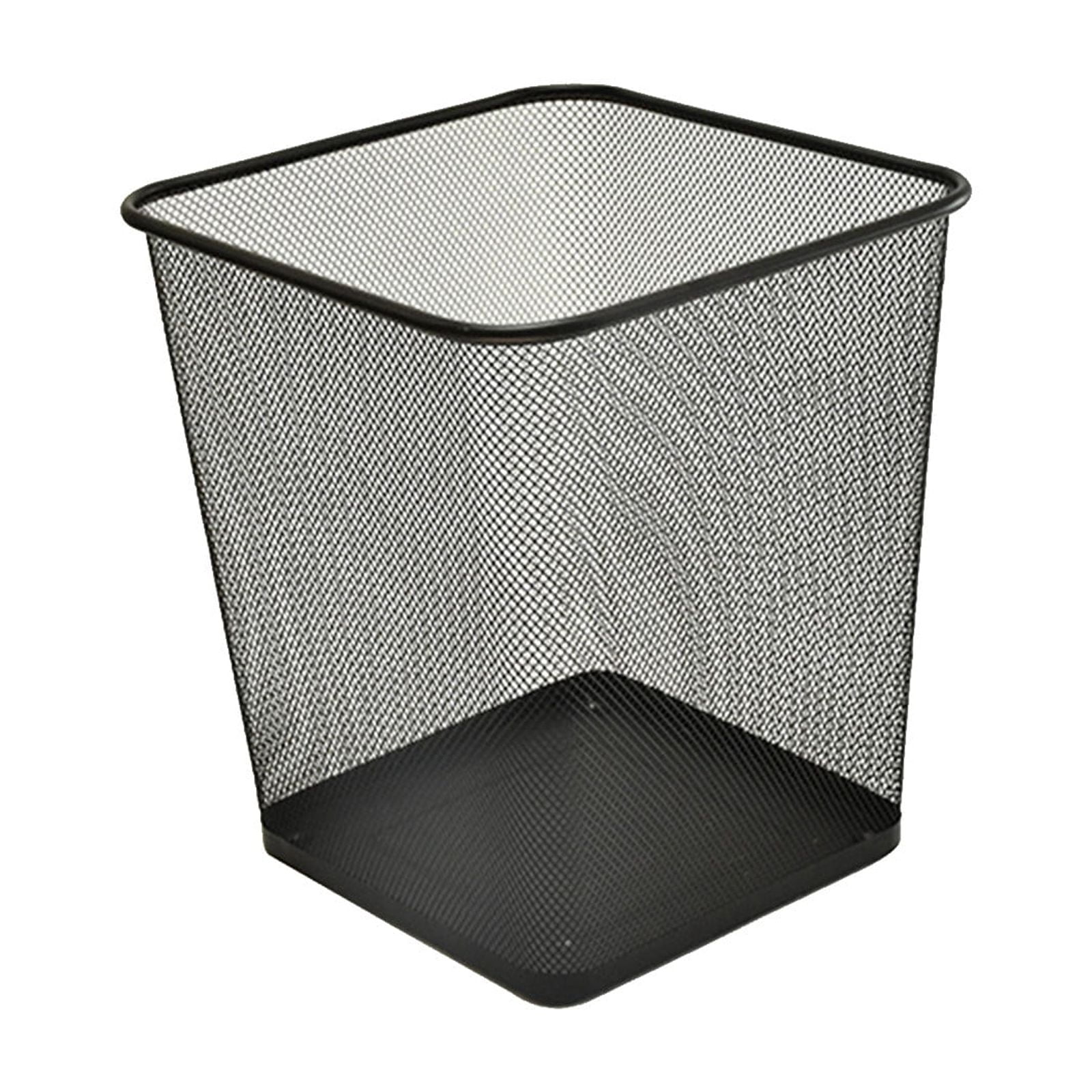Kezqiaxn Stainless Trash Can Clearance, Metal Meshsquare Garbage Can ...