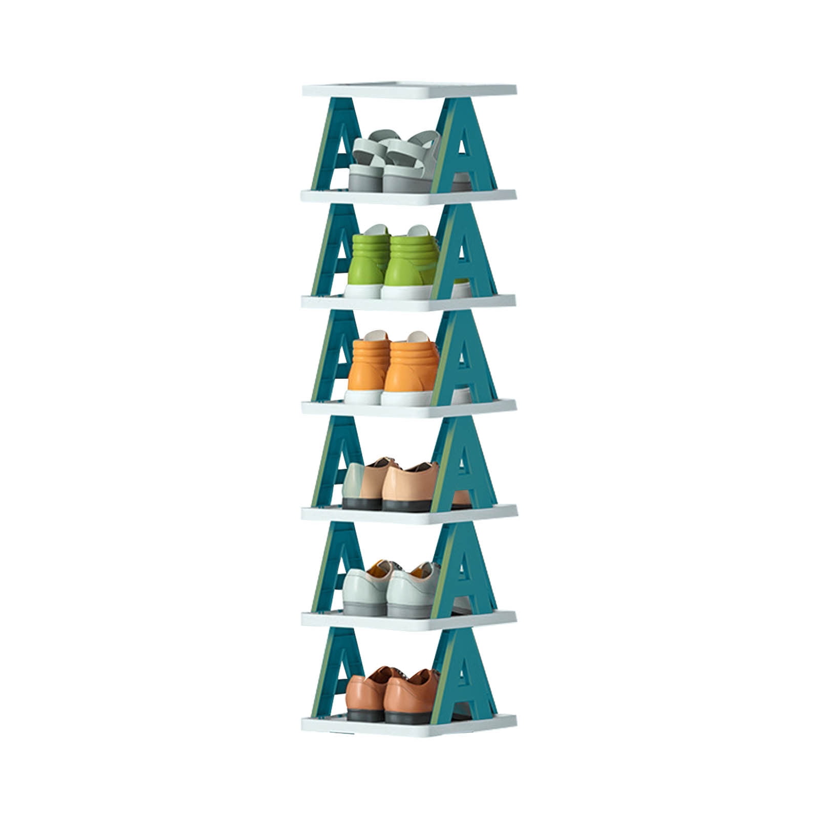 Kezqiaxn Vertical Shoe Rack Clearance, Stackable Shoe Racks for Front ...