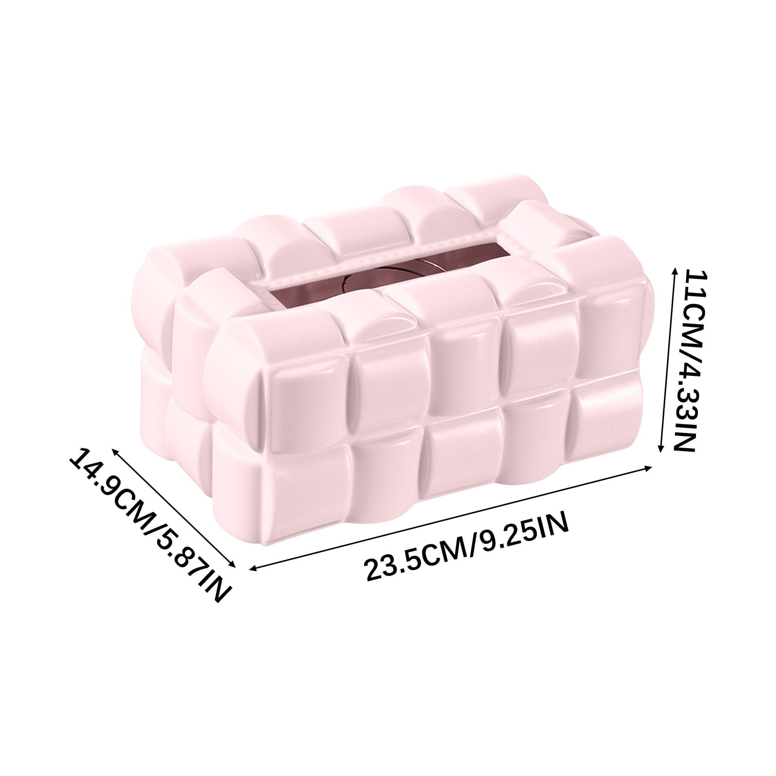 Kezqiaxn Walf Checks Tissue Box Cover Plastic Tissue Boxes Household ...