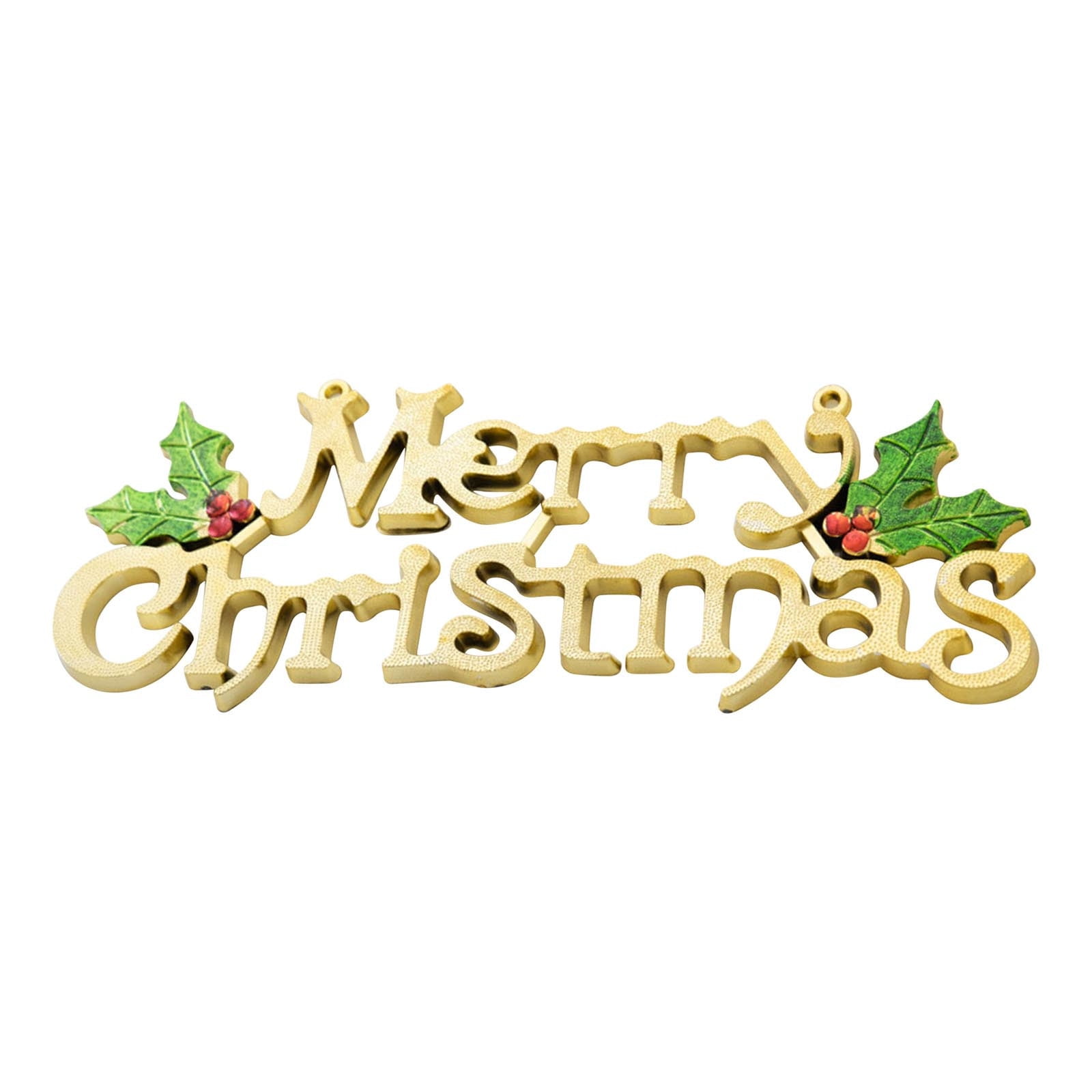 Kezqiaxn Welcome Sign for Front Door, Golden Merry Christmas Sign ...