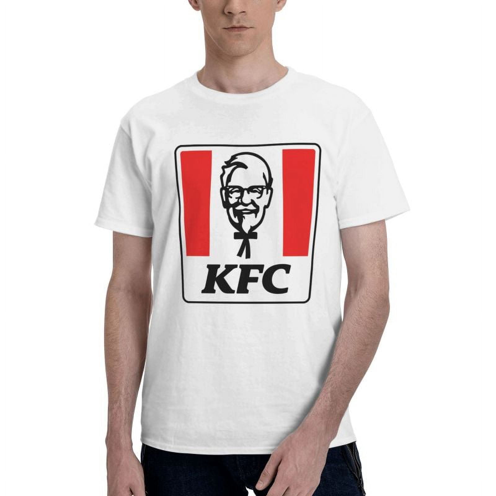 Kfc Logo Men'S Basic Short Sleeve T-Shirt Vogue White 5x-Large ...