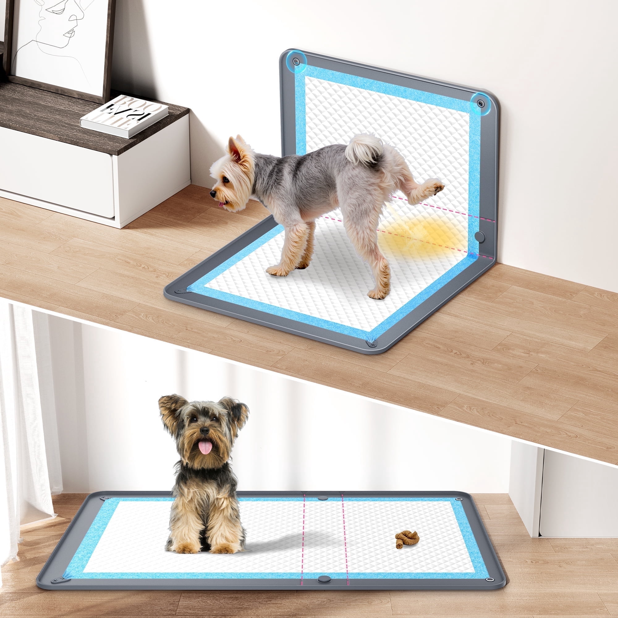 Kfonla Dog Puppy Pad Tray for 26 x 35 In Training Pads, High Edge ...