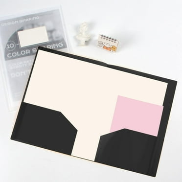 BAZIC Poly Envelope Binder Pocket Folder, 3 Hole Punched, Clear Letter ...