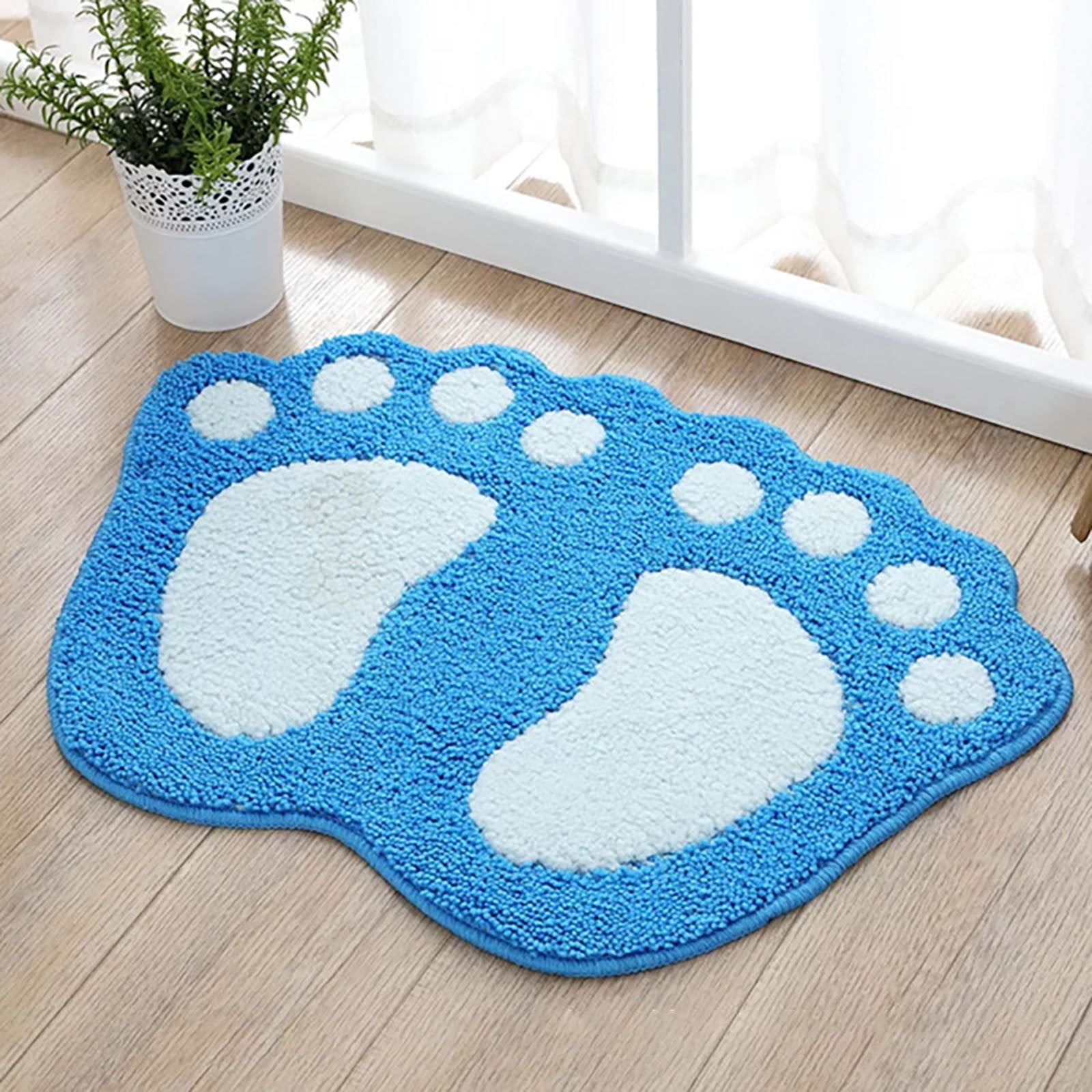 Kgfrsd Door Mat Entryway Rug Cute Carpet Bathroom Entrance Rug Furry ...