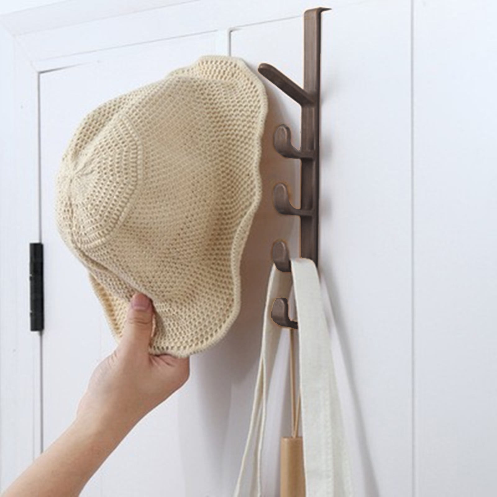 Kgfrsd Spice Rack,Simple Door Hanger Clothes Hanger Door Door Door Hole ...