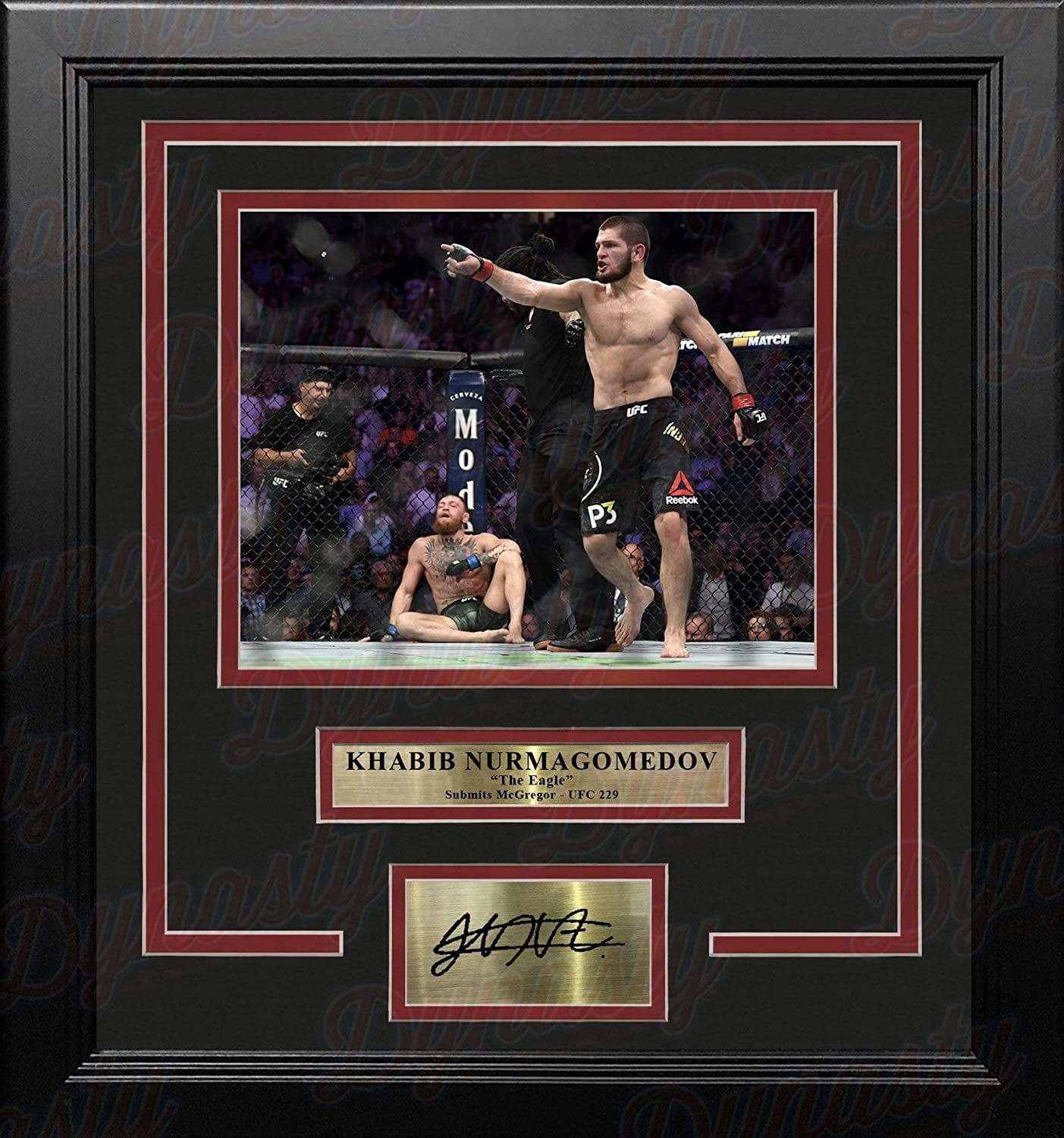 Khabib Nurmagomedov Crushes McGregor Framed UFC Photo with Engraved ...
