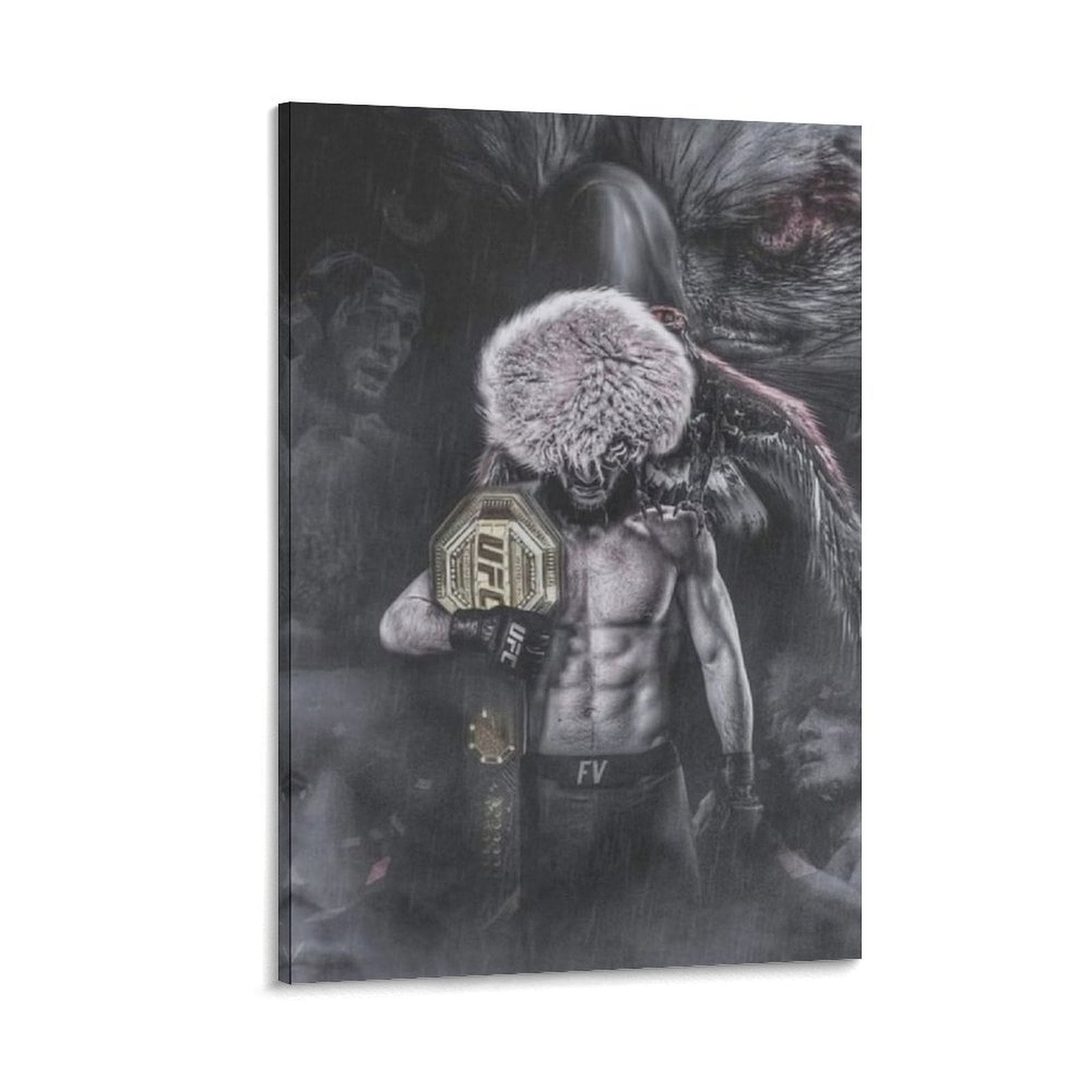 Khabib Nurmagomedov Poster Boxer Canvaaer Bedroom Decor (1) Canvas Wall ...