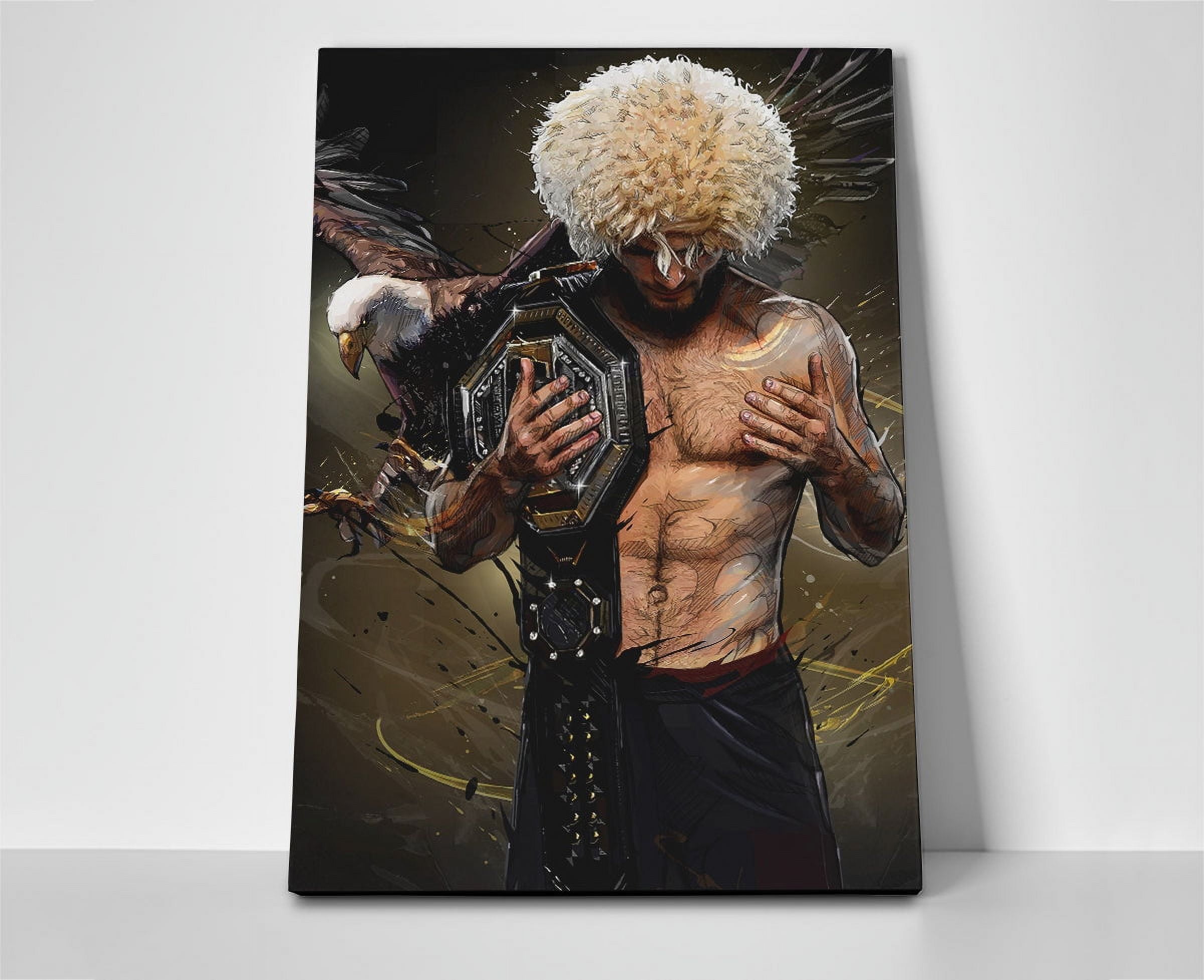 Khabib Nurmagomedov UFC Poster or Wrapped Canvas - Walmart.com