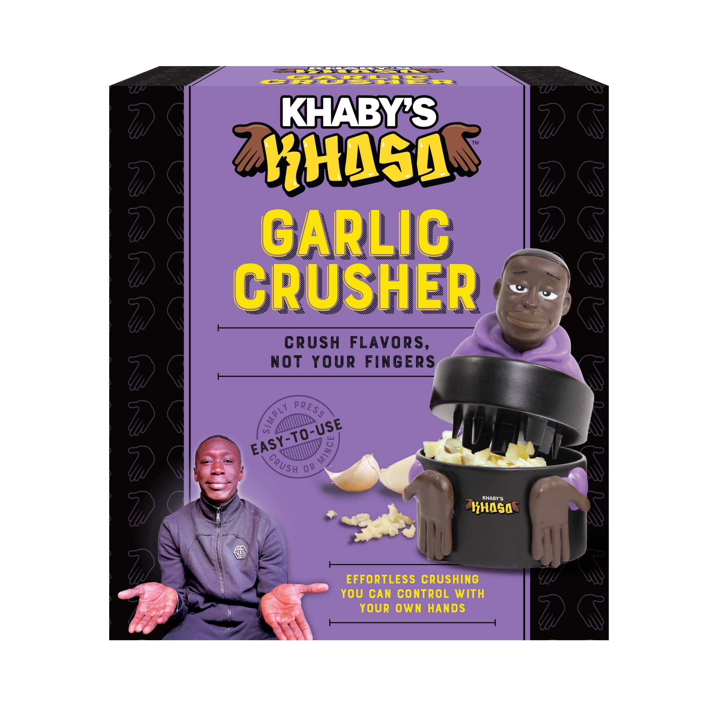 Khaby Lame Garlic Press Kitchen Crusher Mincer, Easy to Use Twister ...