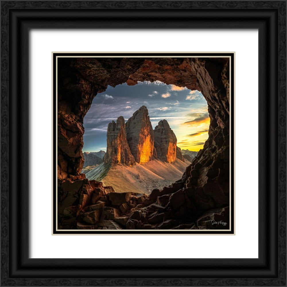 Khafagy, Sadek 12x12 Black Ornate Wood Framed with Double Matting ...