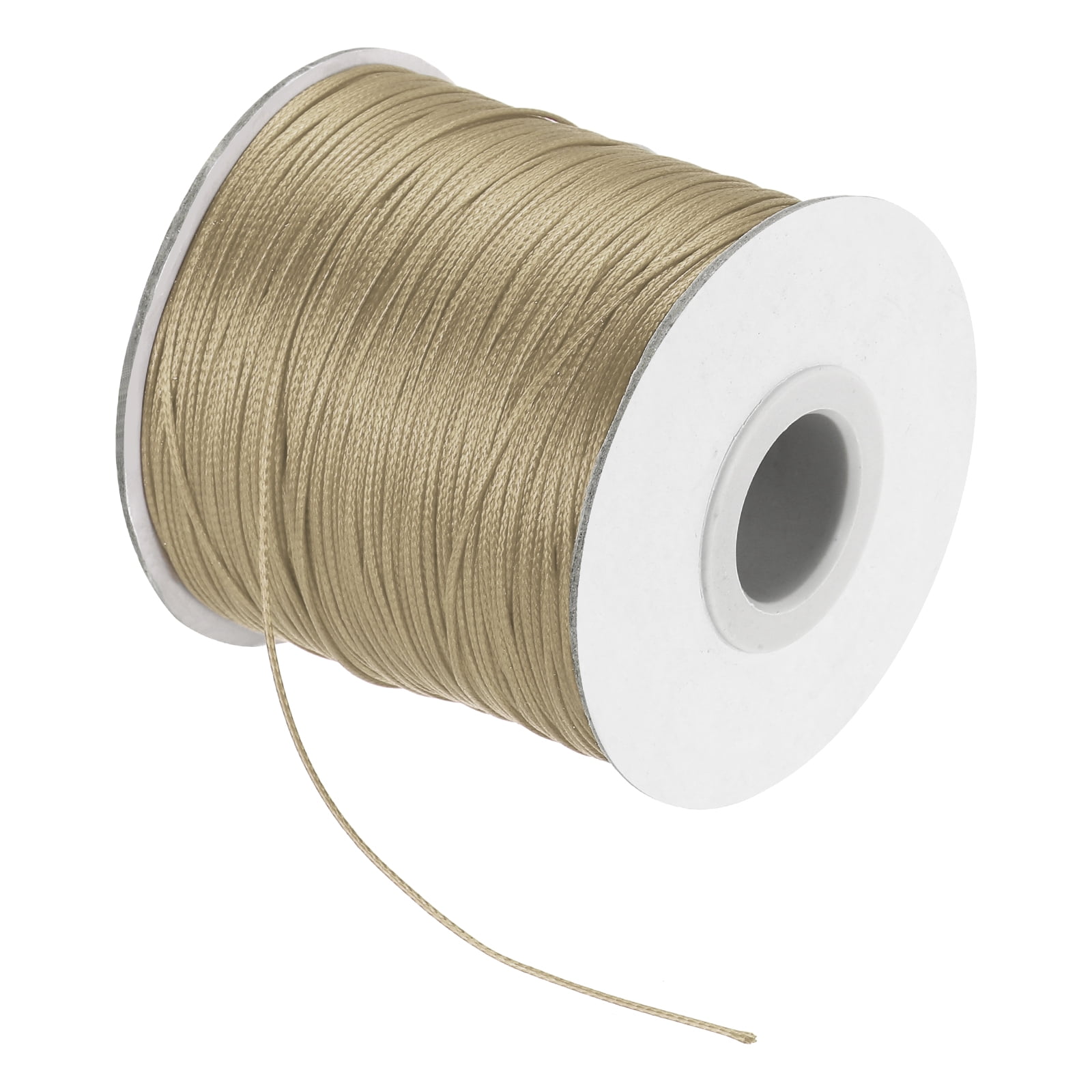 Khaki 0.5mm Waxed Cord 175 Yard Wax Bead Thread String for Jewelry ...
