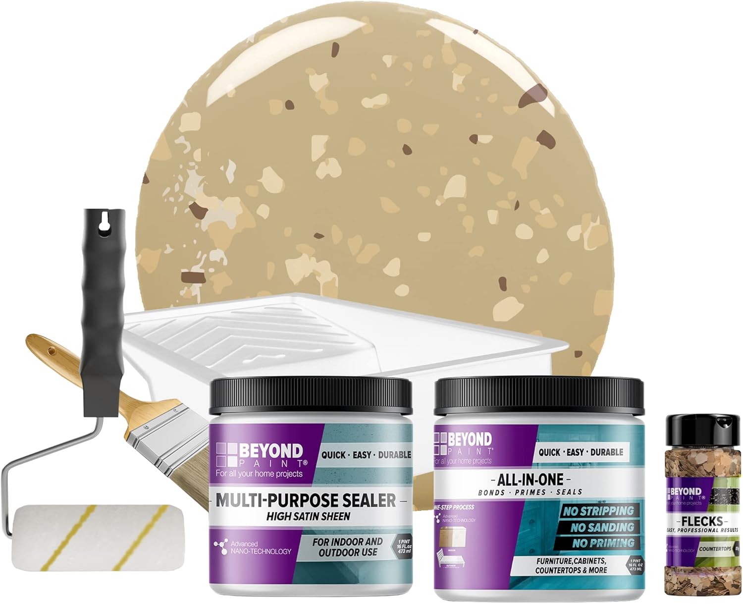 Khaki Countertop Makeover Refinishing Kit - Walmart.com