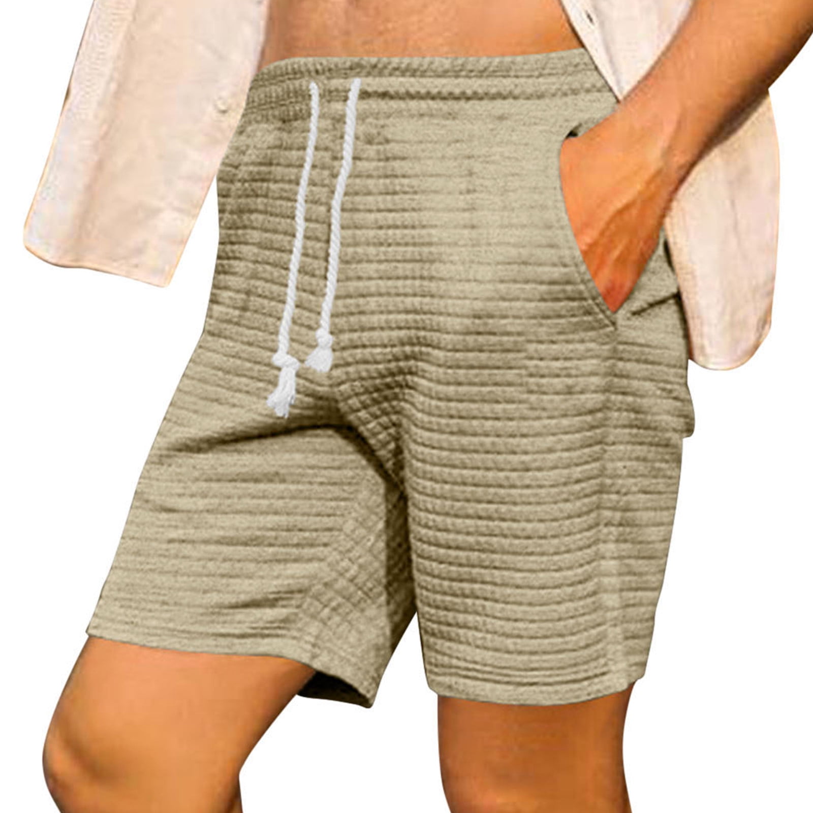 Khaki Man Graphic Loose Fit Shorts Shorts for Mens Track Gym Beach ...