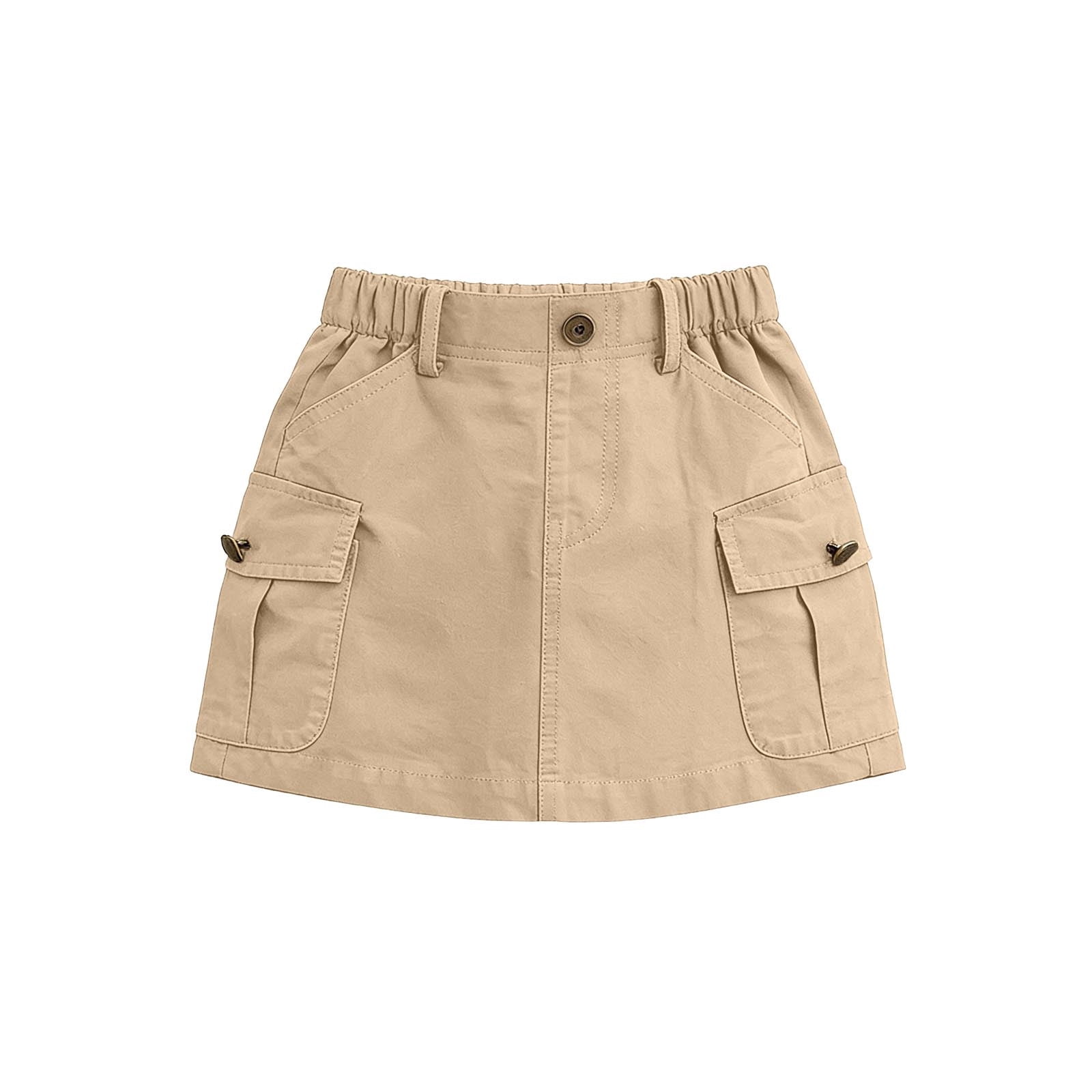 Khaki Work Lounge for Children Boy Girl Mini Short Skort Kid 2026 Soft ...