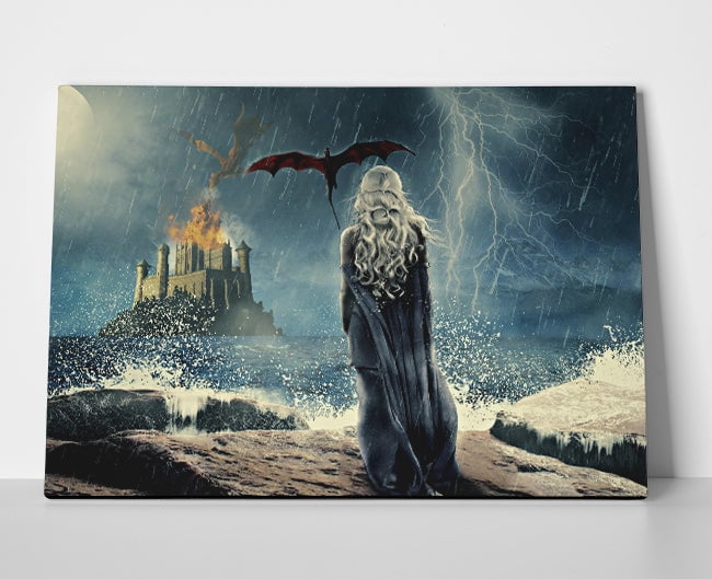 Khaleesi Castle Poster or Wrapped Canvas - Walmart.com
