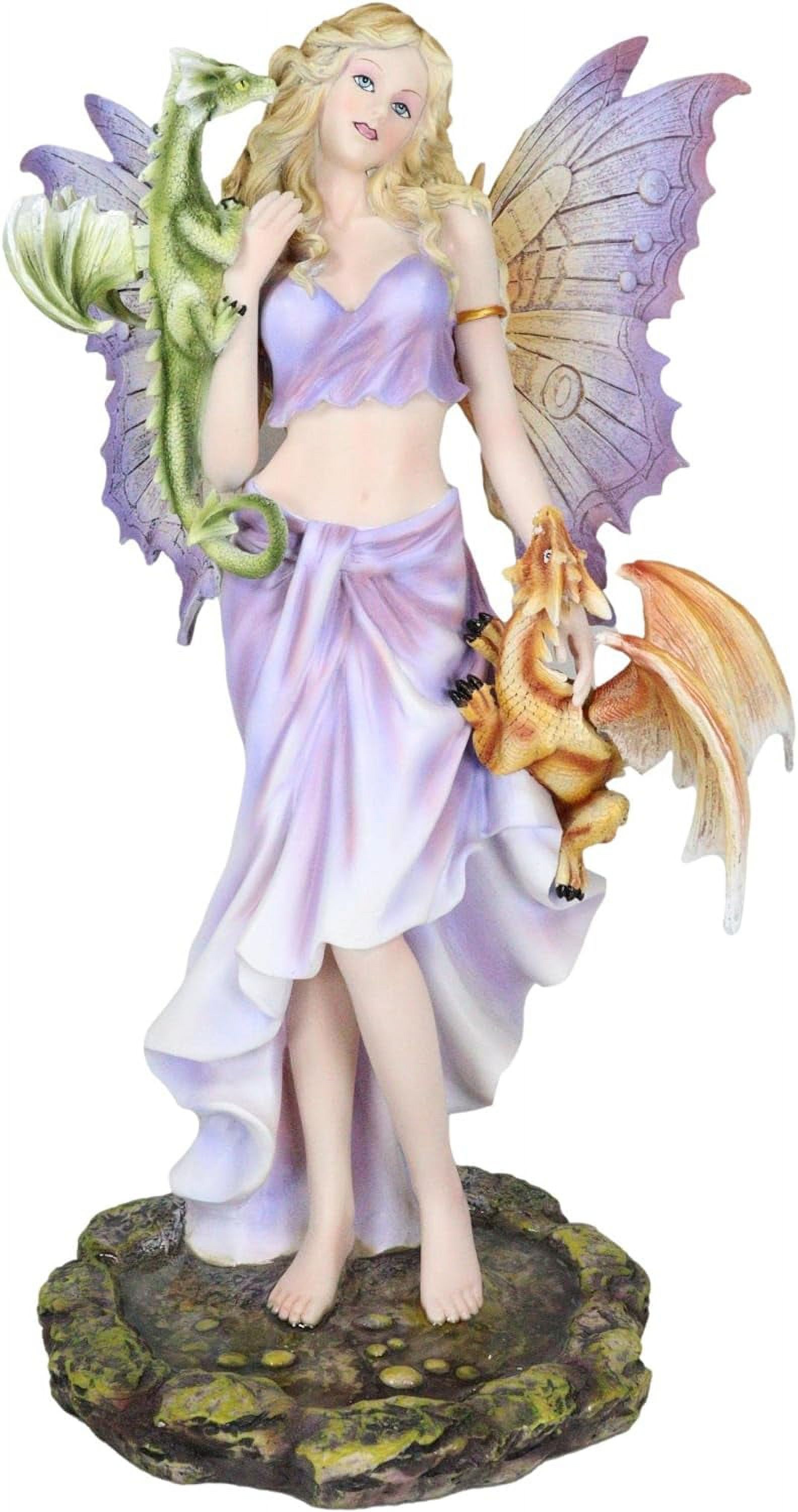 Khaleesi Mother of Dragons Purple Fairy with Green Red Wyrmling ...