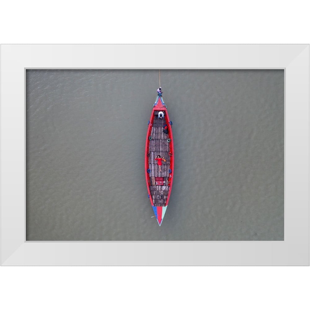 Khan Ronnie, Azim 18x13 White Modern Wood Framed Museum Art Print ...